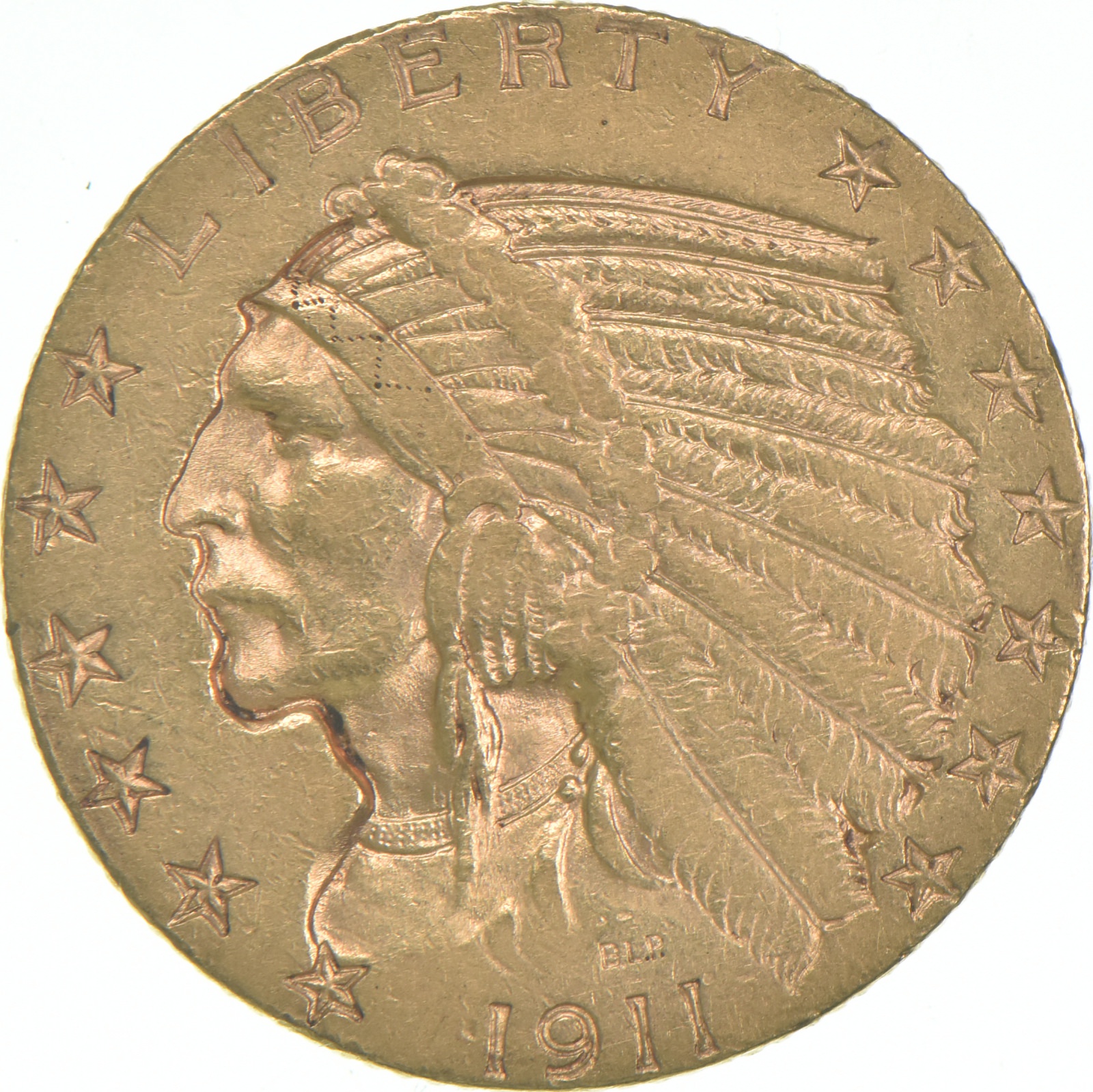 1911-S $5 Indian Head Gold Half Eagle | Property Room