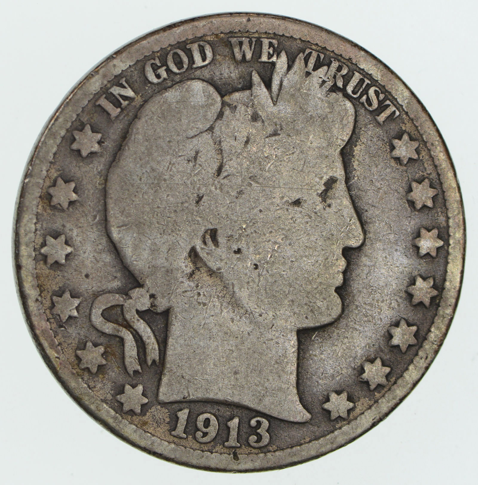 1913 Barber Half Dollar Circulated Property Room 1913 Barber Half Dollar Circulated Property Room