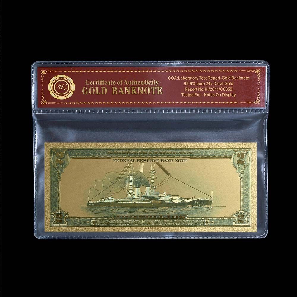 1918 Boston - $2.00 Battleship - US Bank Note - Replica | Property Room