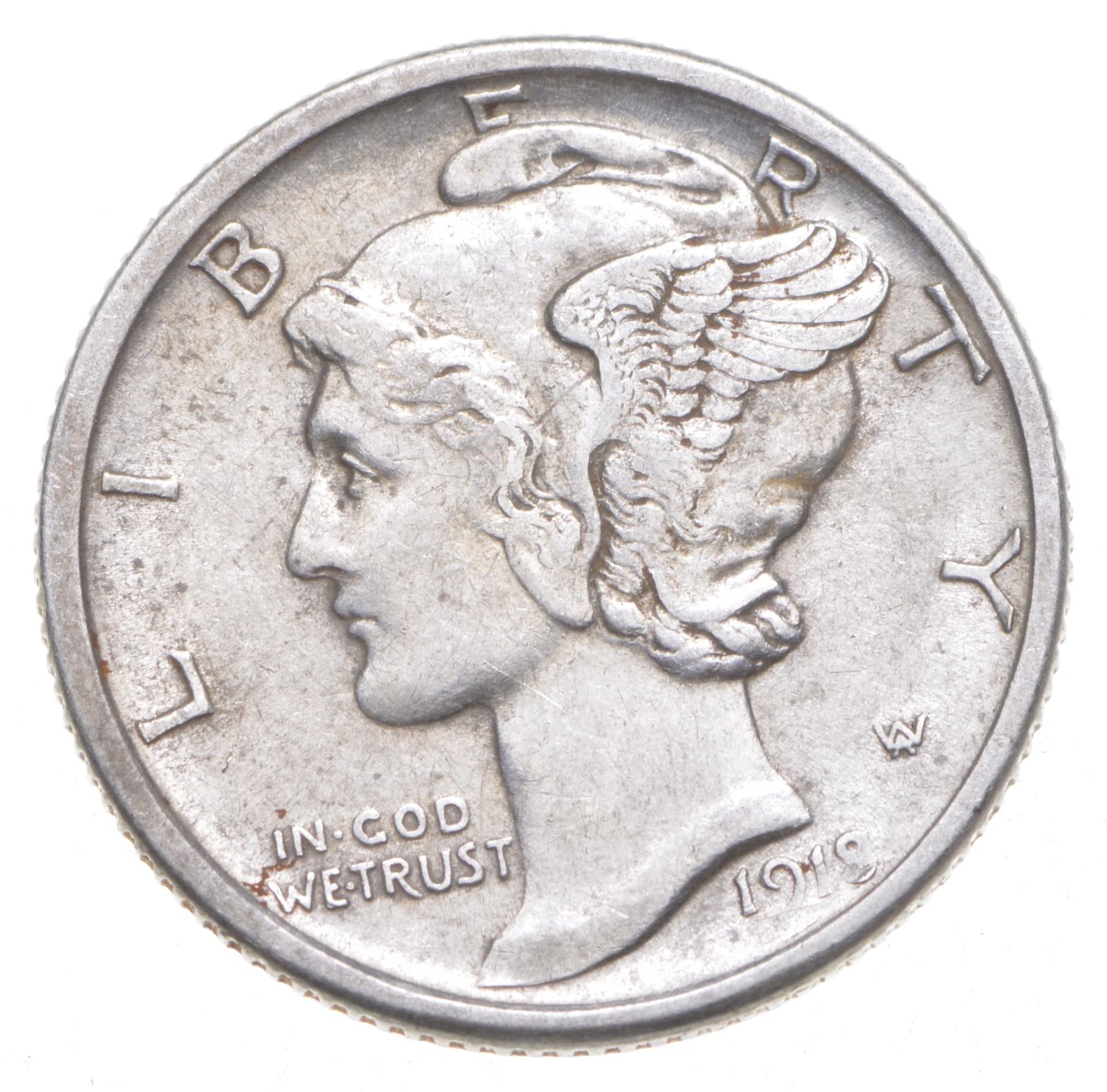 1918-D Mercury Silver Dime | Property Room