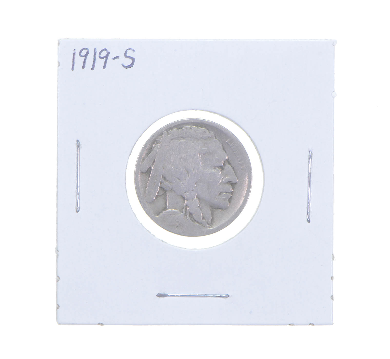 1919-S Indian Head Buffalo Nickel - 2x2 PR Only Stuff | Property Room