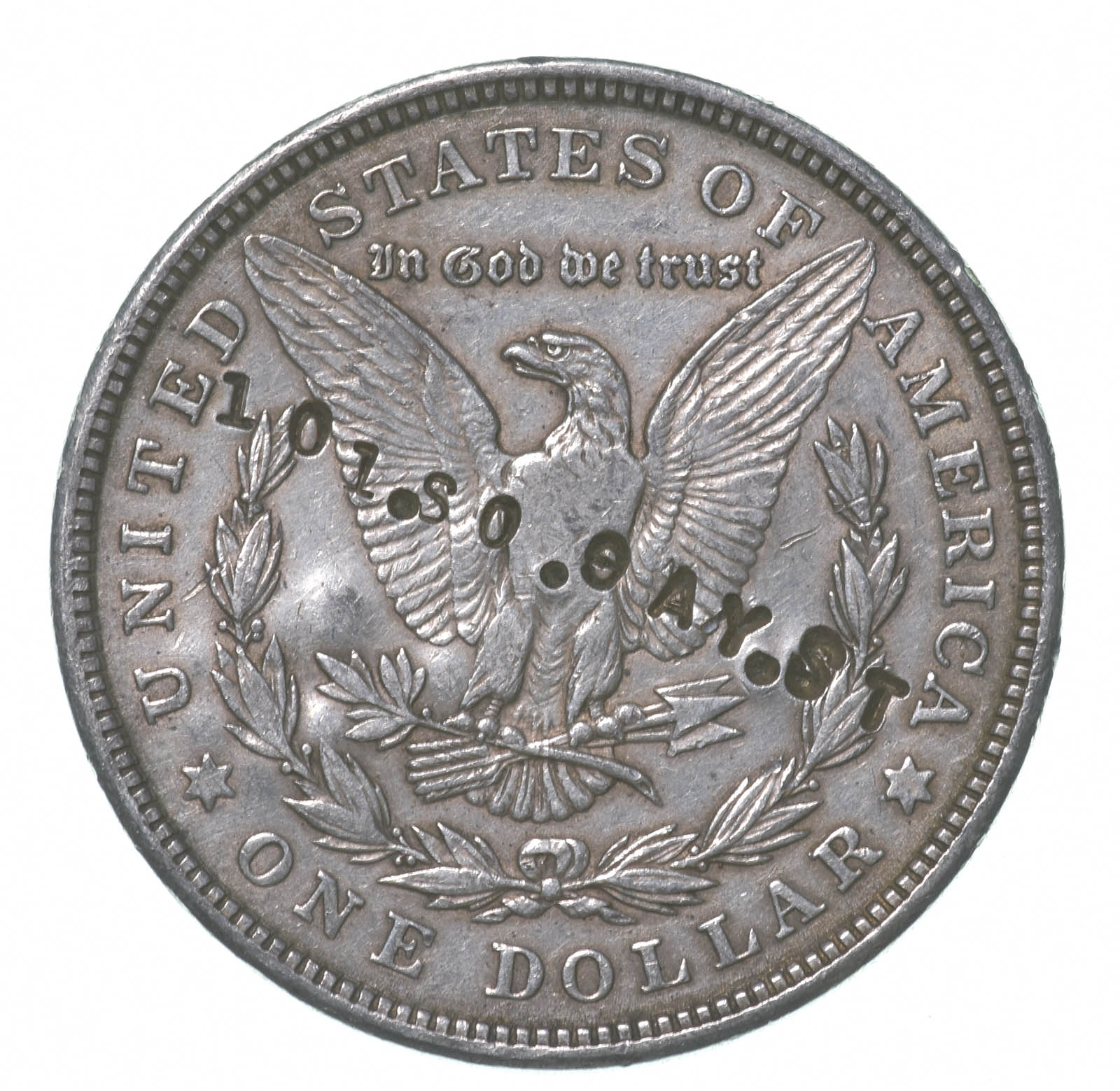 1921 Morgan Silver Dollar Murel & Kathry Marie Gay St Counterstamped ...