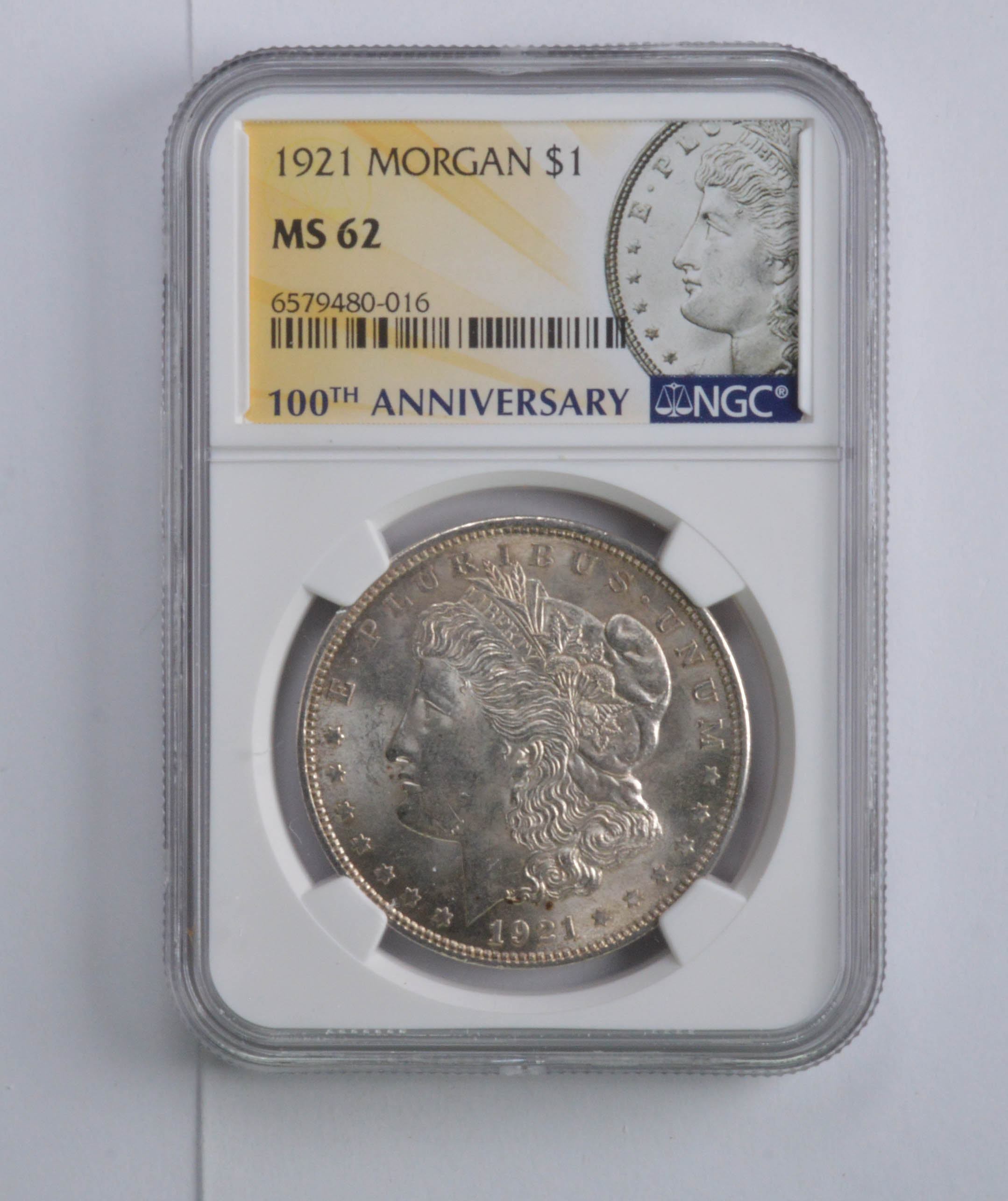 1921 - MS62 Morgan Silver Dollar Special 2021 100th Label NGC | Property Room