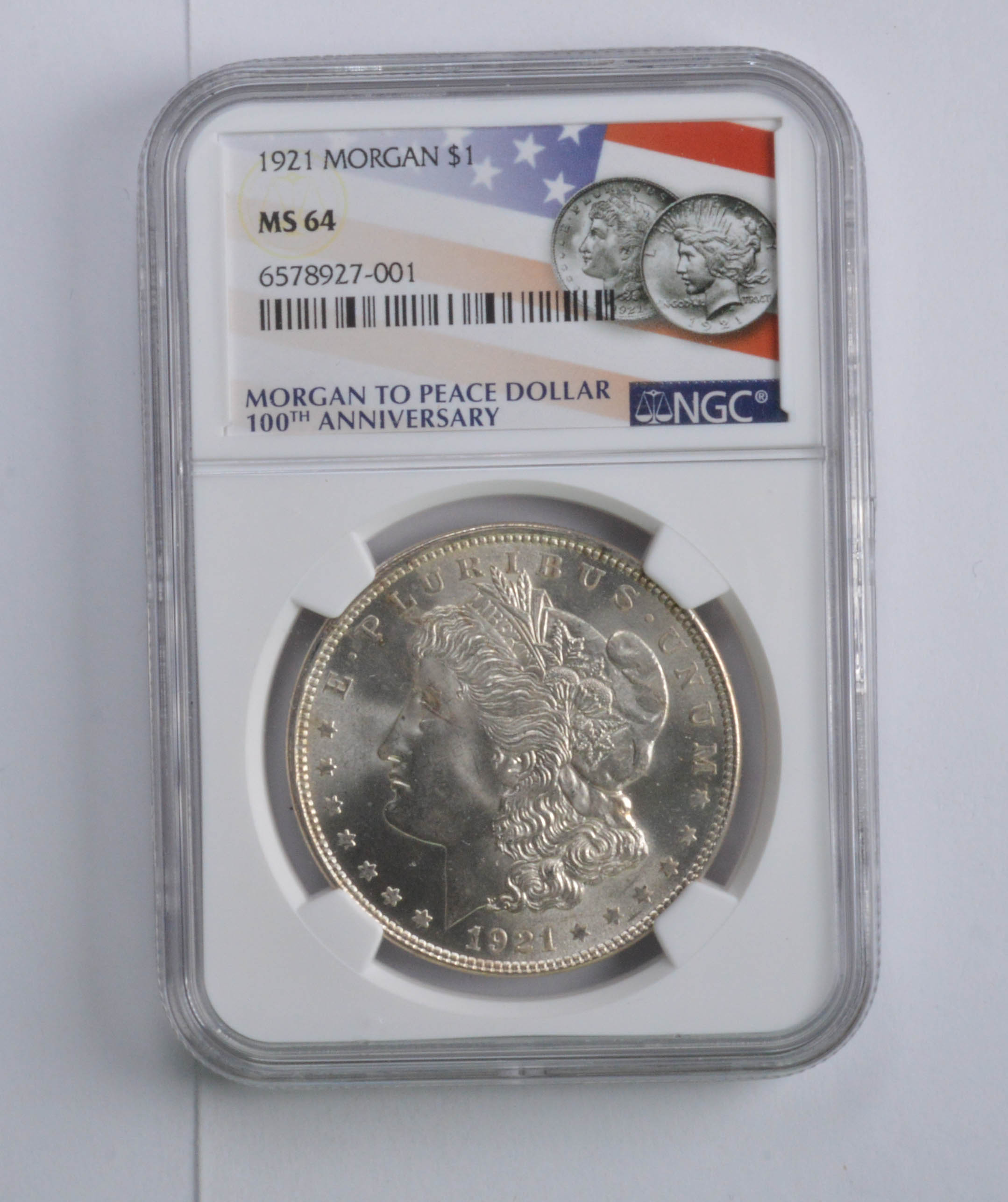 1921 - MS64 Morgan Silver Dollar Special 2021 100th Label NGC ...