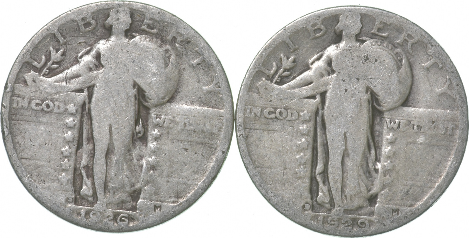 1926-S 1929-D Lot Silver Standing Liberty Quarter Collection | Property ...
