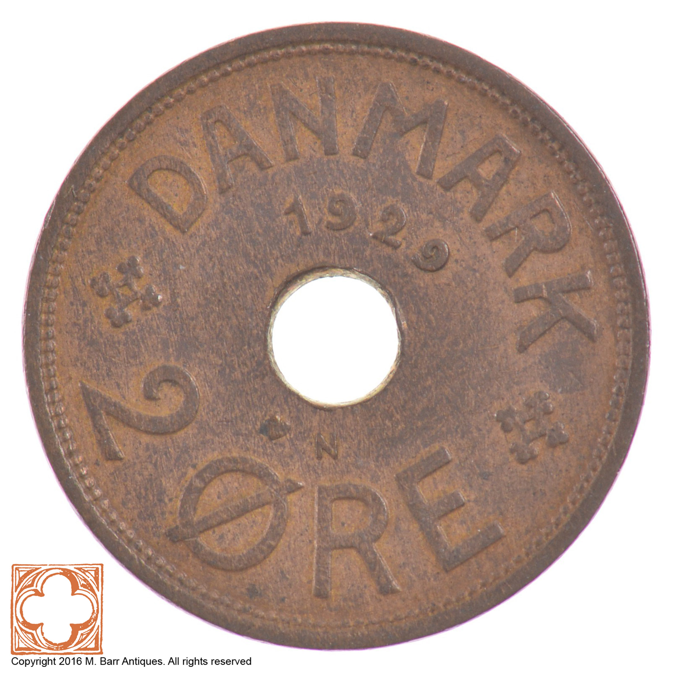 1929 Denmark 2 Ore | Property Room