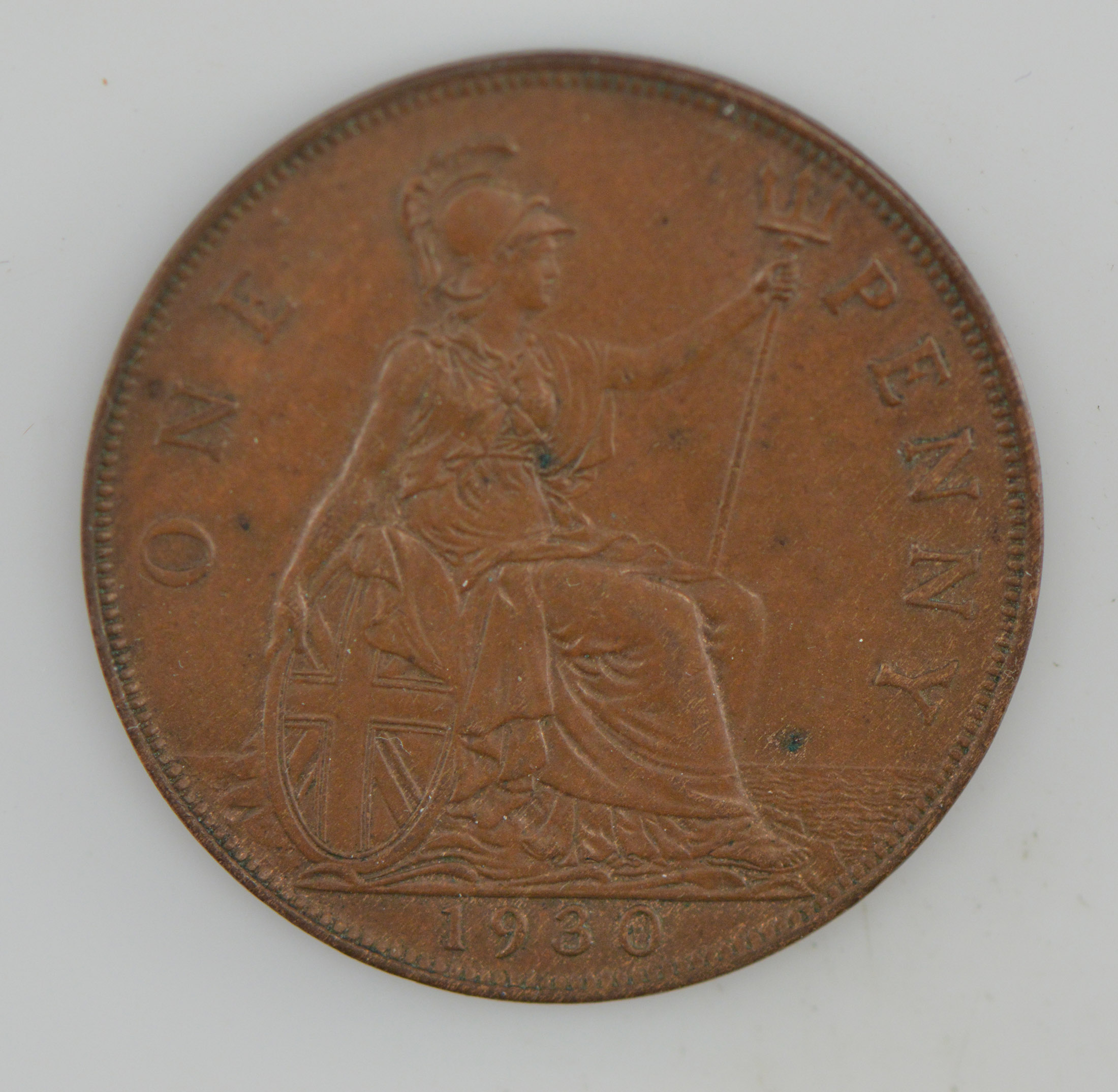 1930 Great Britain One Penny King George V Property Room 1930 Great Britain One Penny King George V Property Room