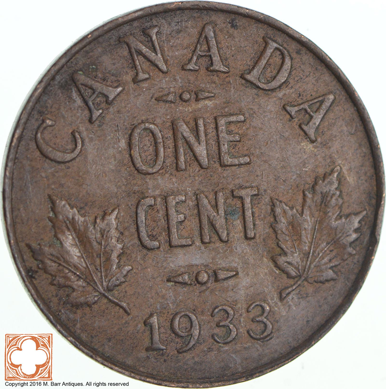 1933 Canada 1 Cent Property Room 1933-canada-1-cent-property-room