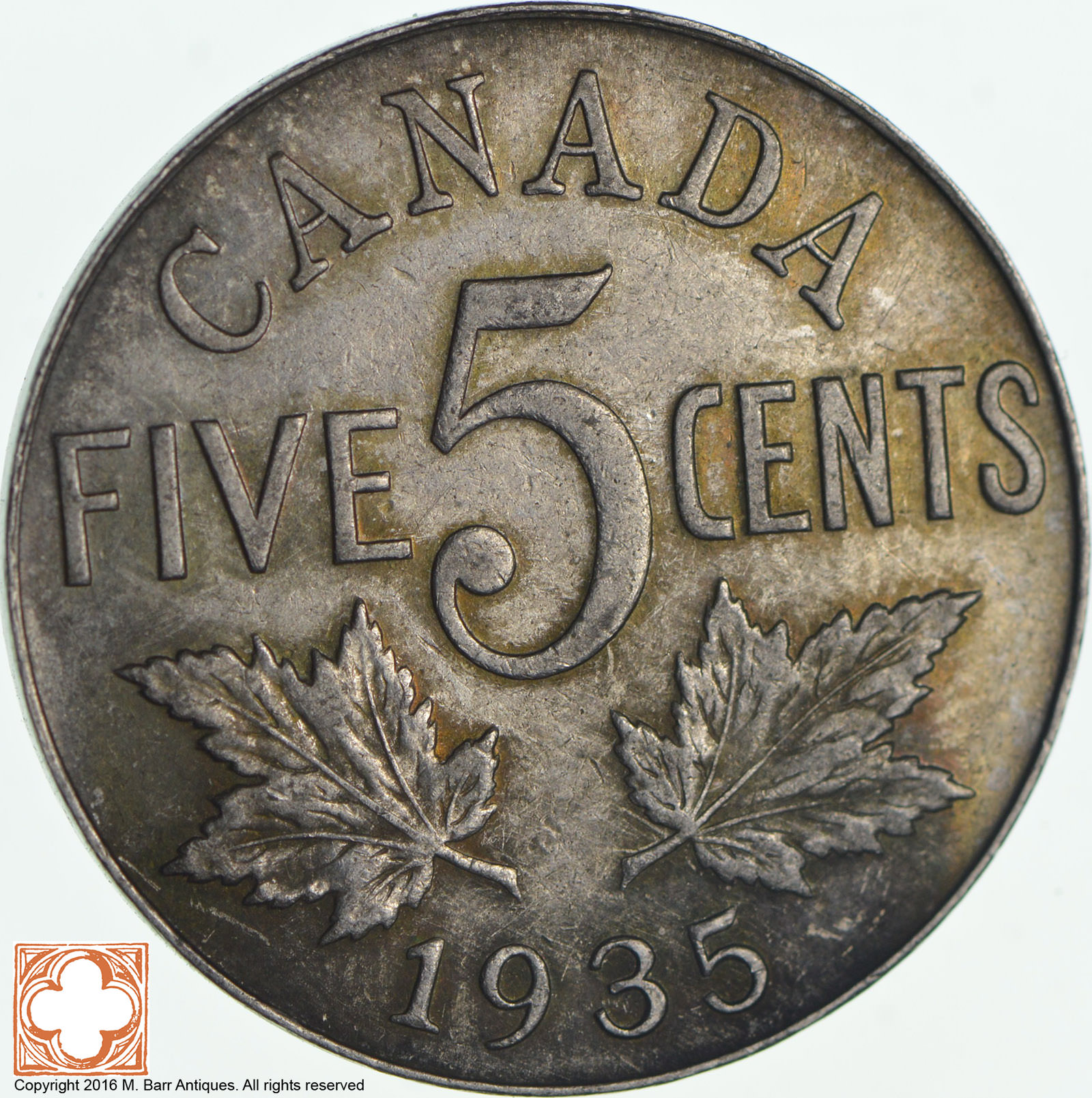 1935 Canada 5 Cents Property Room