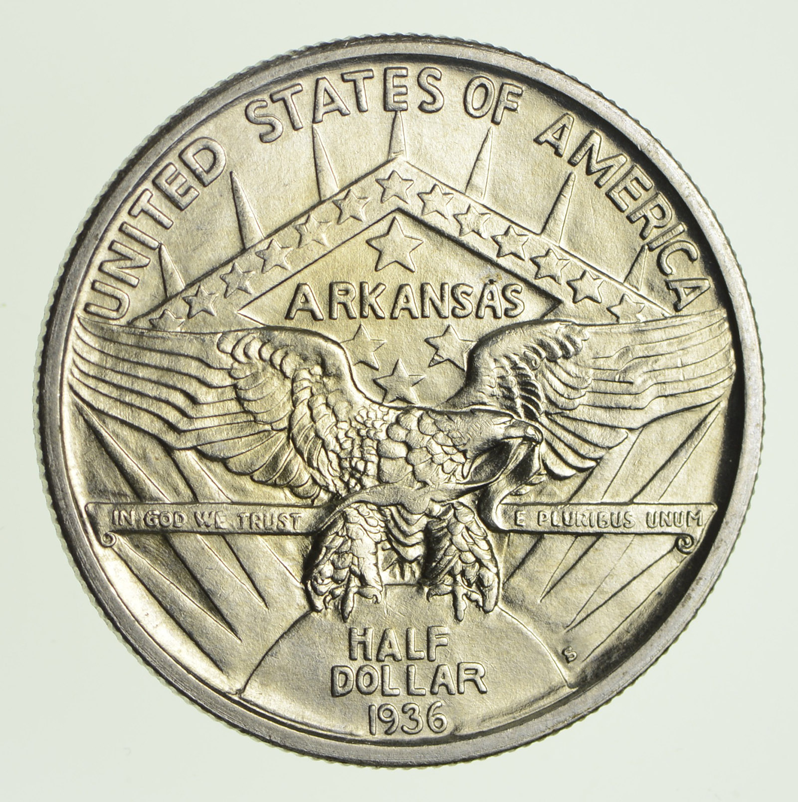 1936-S Arkansas Centennial Commemorative Half Dollar - Circulated ...