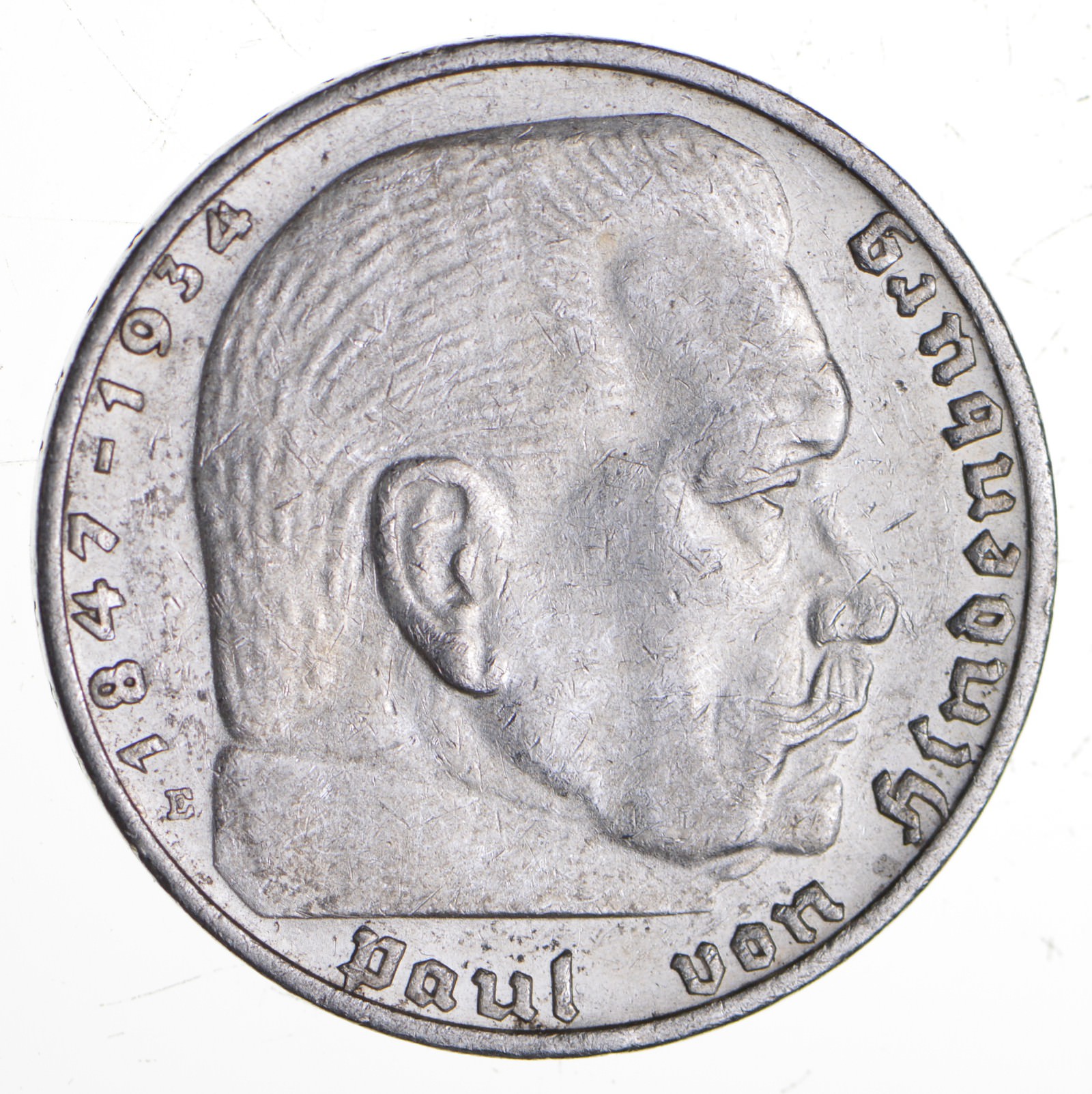 1937 GERMAN WW2 NAZI 2 Mark Swastika Silver Historic Coin - Germany War ...