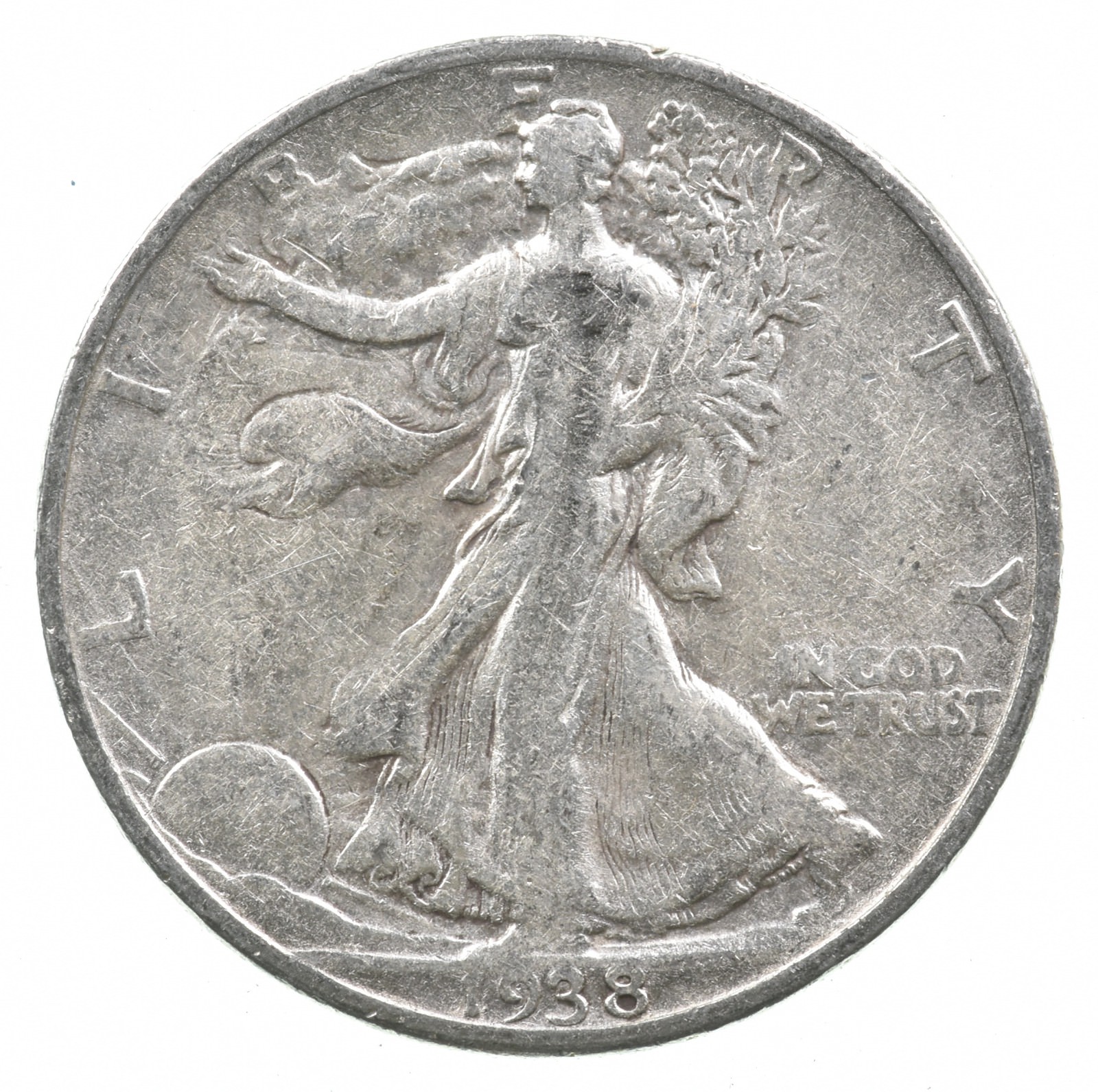 1938 Walking Liberty 90% Silver US Half Dollar | Property Room