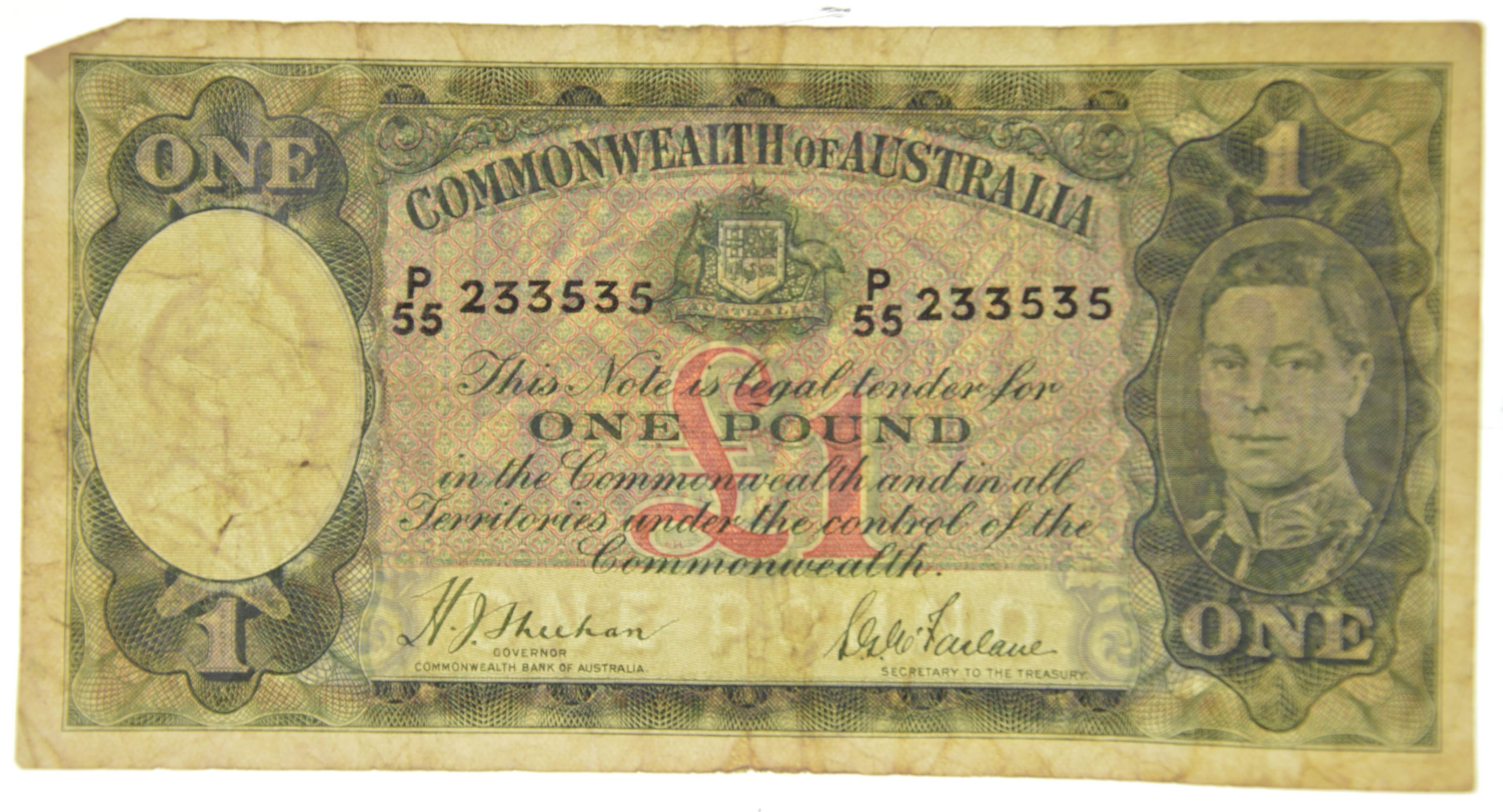 1940s Australia One Pound Banknote | Property Room