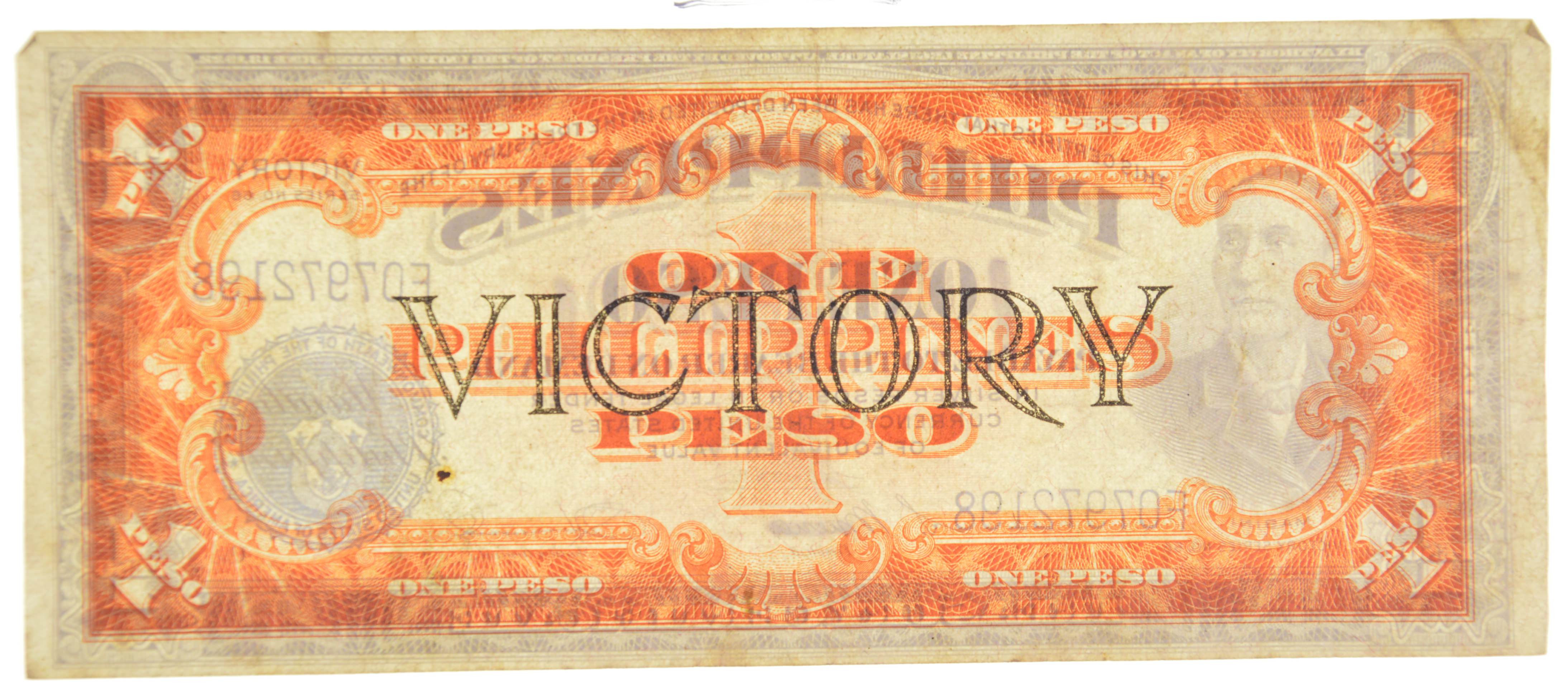 1940s Philippines One Peso "Victory" Note | Property Room