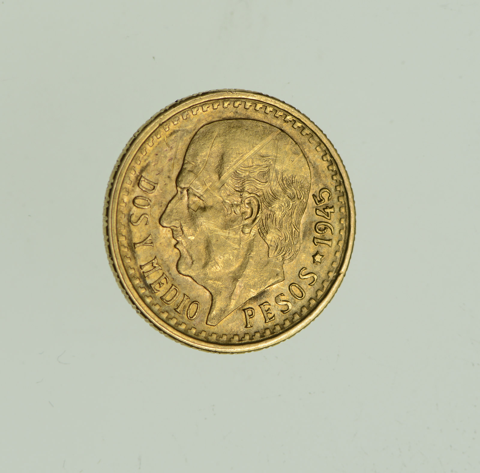 1945 Mexico 2 1/2 Pesos - World Gold Coin | Property Room