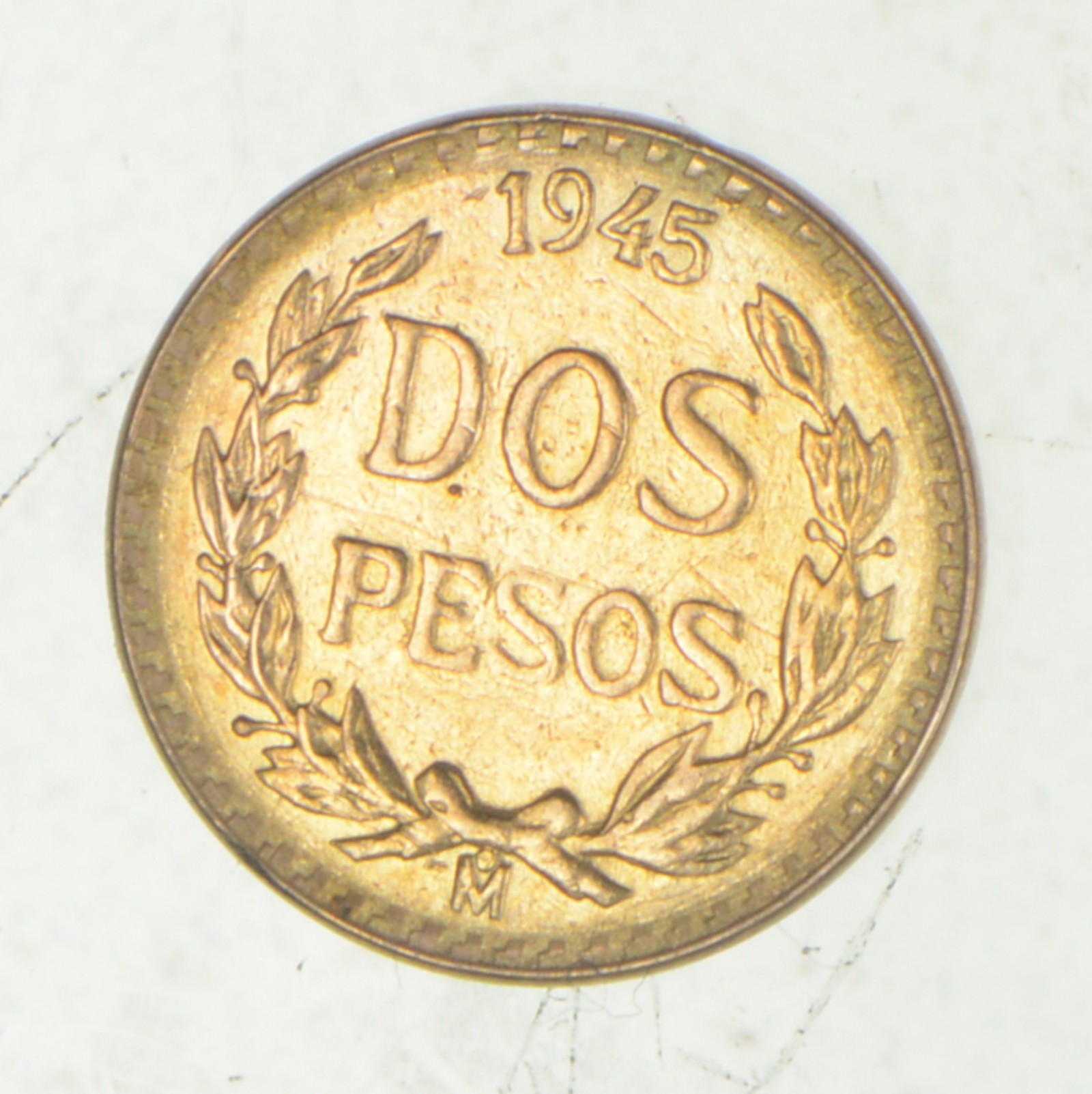 1945 Mexico Gold 2 Pesos | Property Room