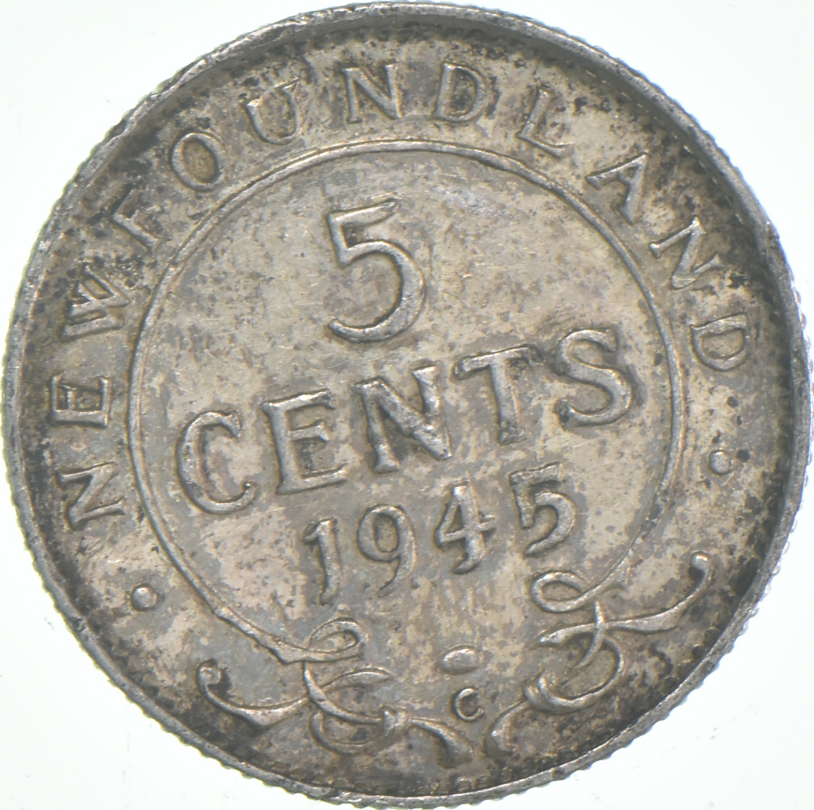 1945 Newfoundland 5 Cents | Property Room