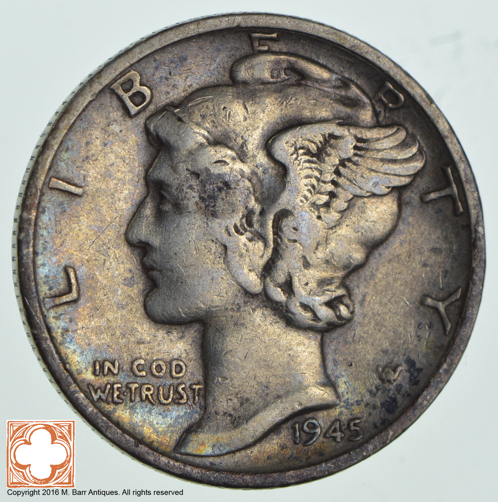 1945-S Mercury Silver Dime micro | Property Room