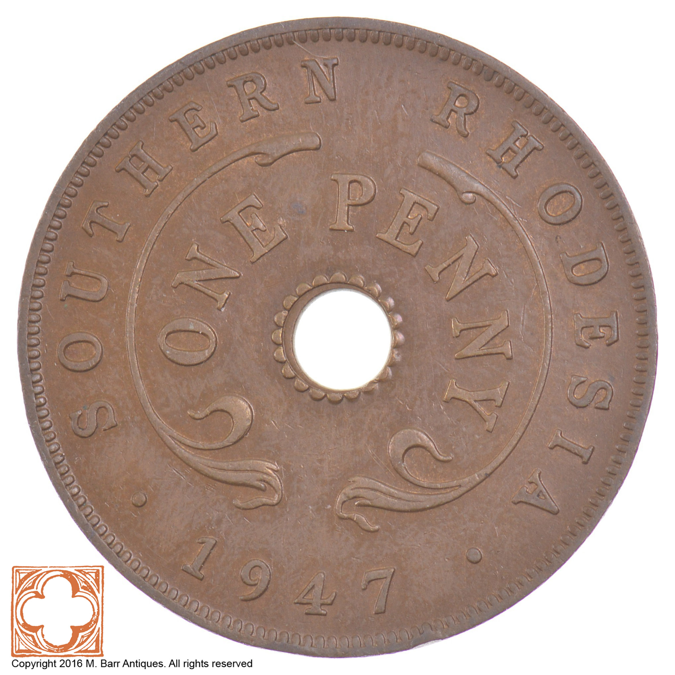 1947 Southern Rhodesia One Penny King George VI | Property Room