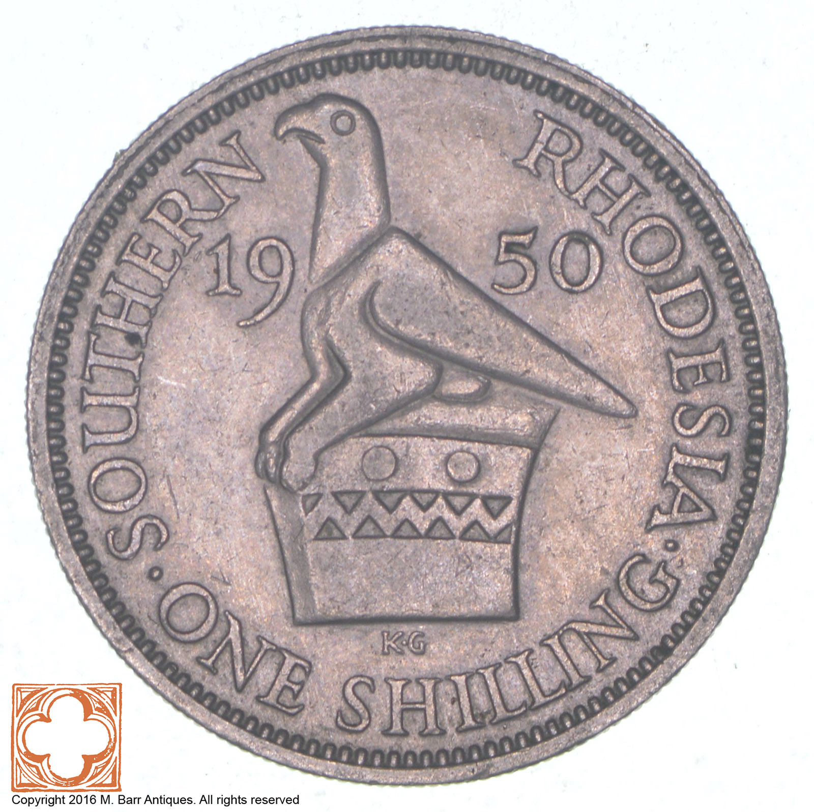 1950 Southern Rhodesia 1 Shilling | Property Room