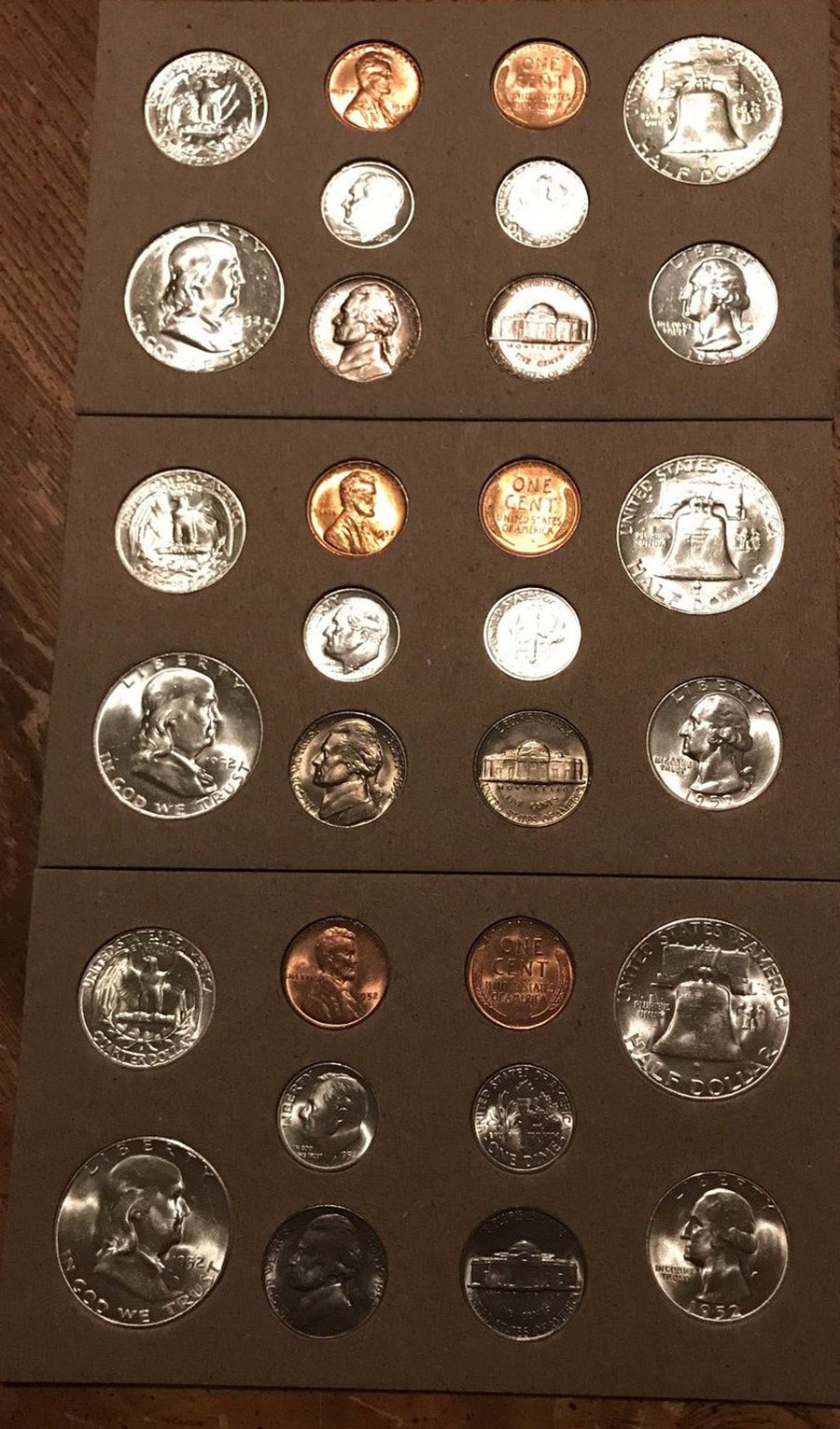 1952 - 30 Coin - Uncirculated Mint State Coin Set - Nice | Property Room