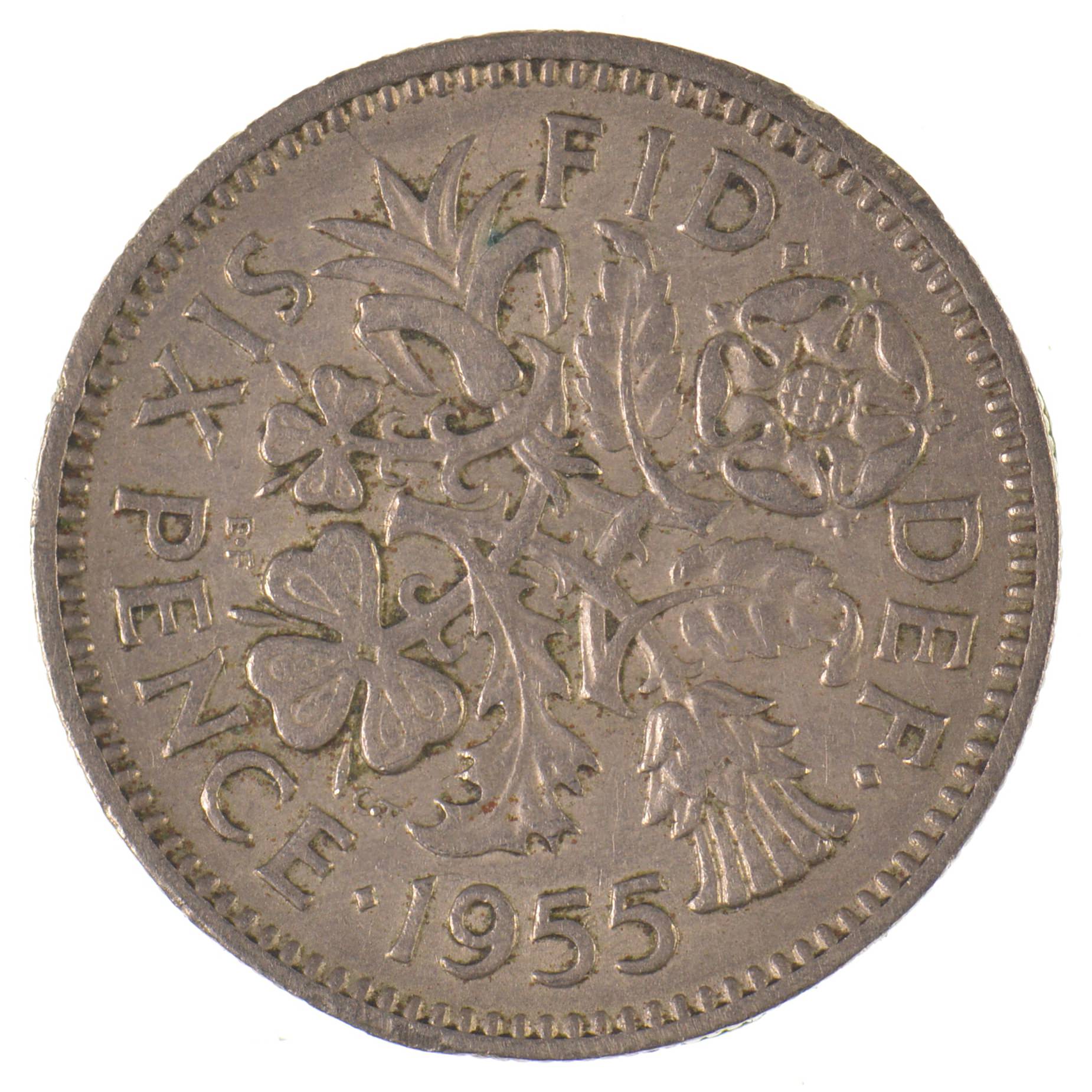 1955 Great Britain 6 Pence Queen Elizabeth II | Property Room