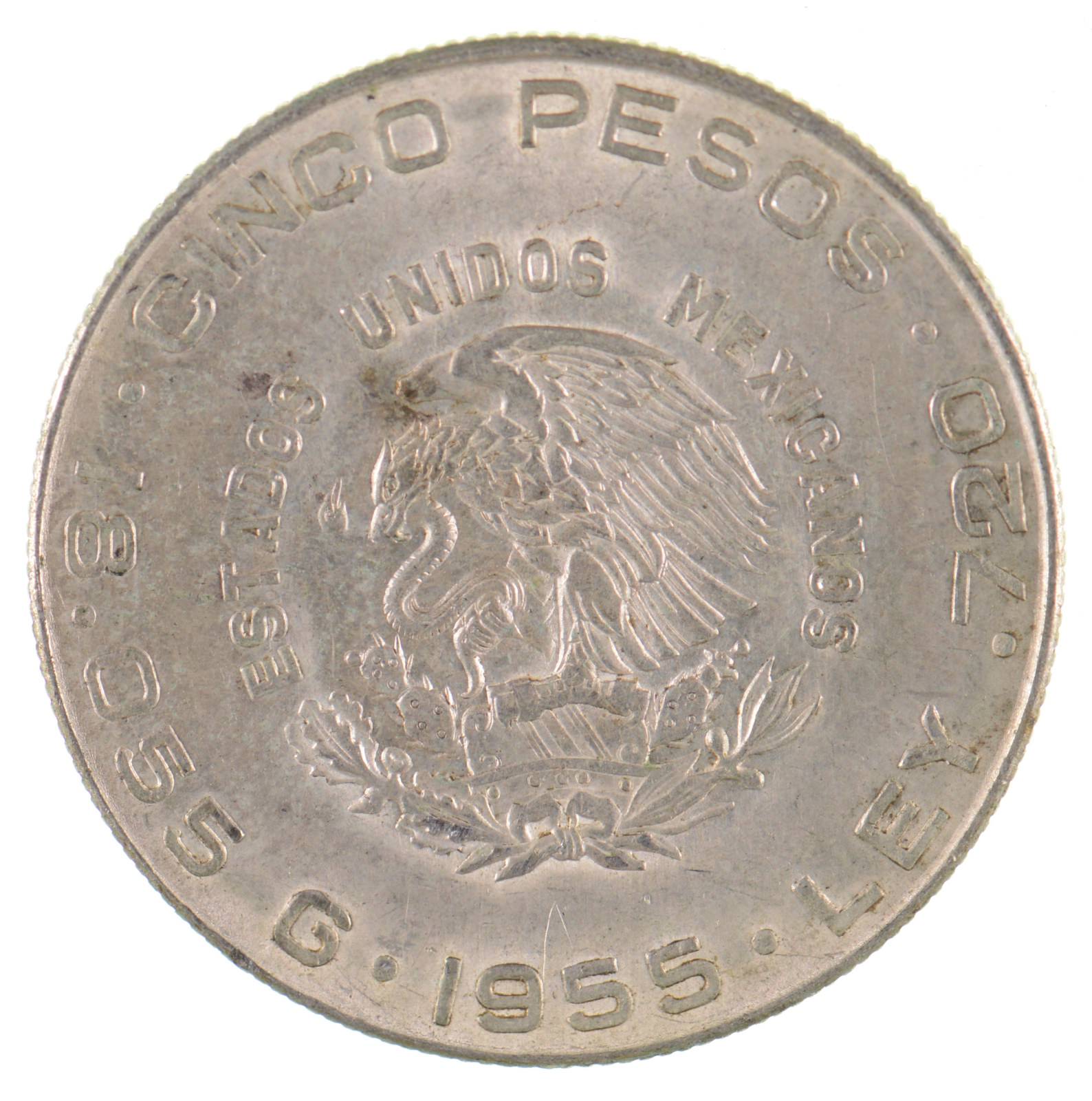 1955 Mexico 5 Pesos | Property Room