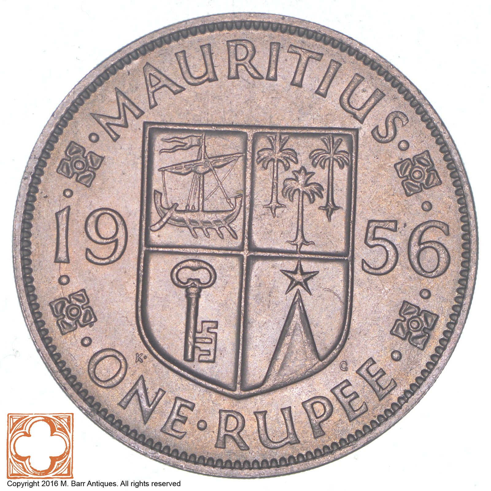 1956 Mauritius 1 Rupee | Property Room