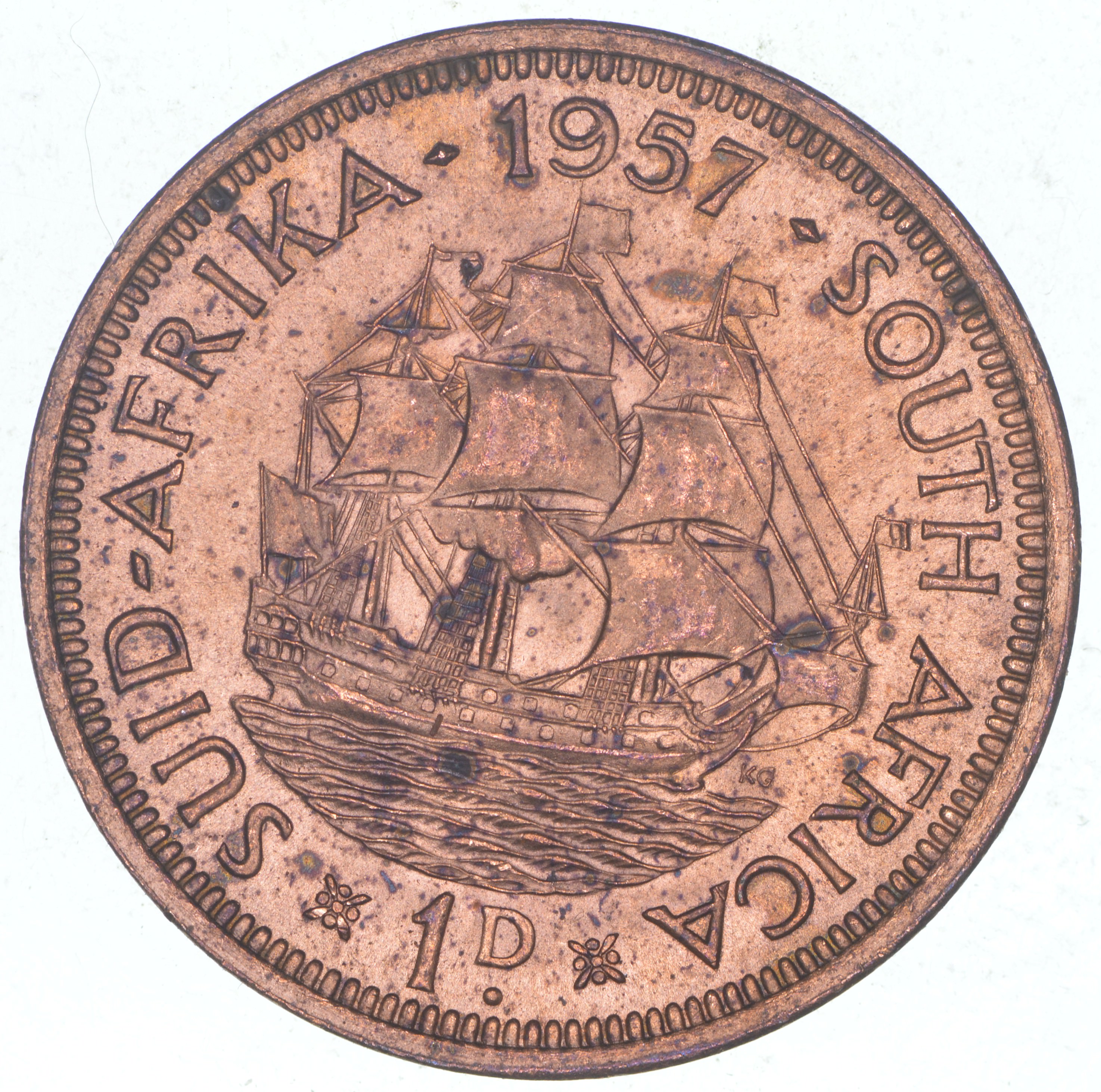 1957 South Africa 1 Penny Property Room 1957-south-africa-1-penny-property-room