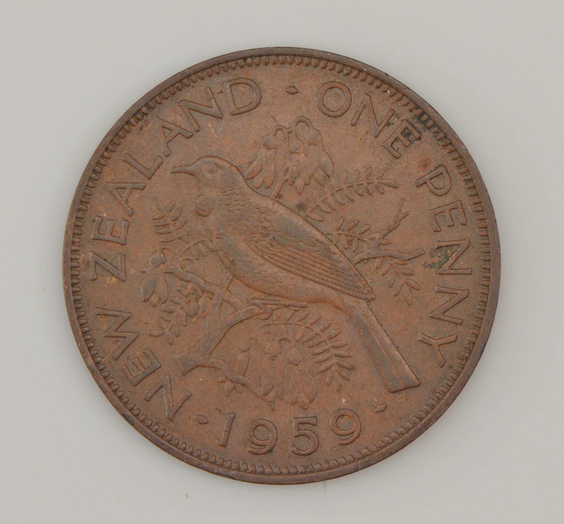 1959 New Zealand One Penny Queen Elizabeth II | Property Room