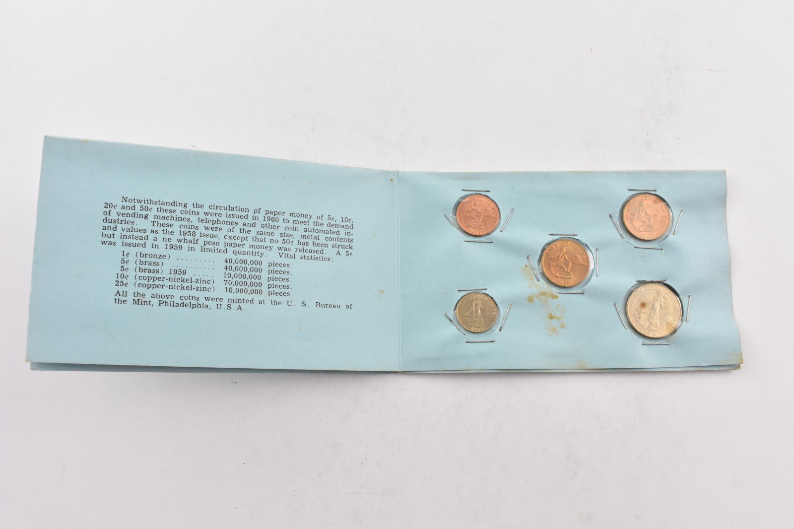 1959-1960 Philippines Coin Set | Property Room