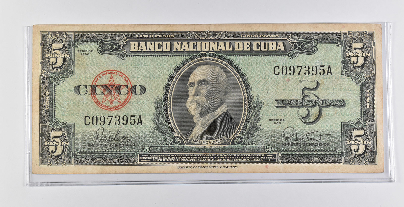 1960 Cuba 5 Pesos - Collectible Currency | Property Room
