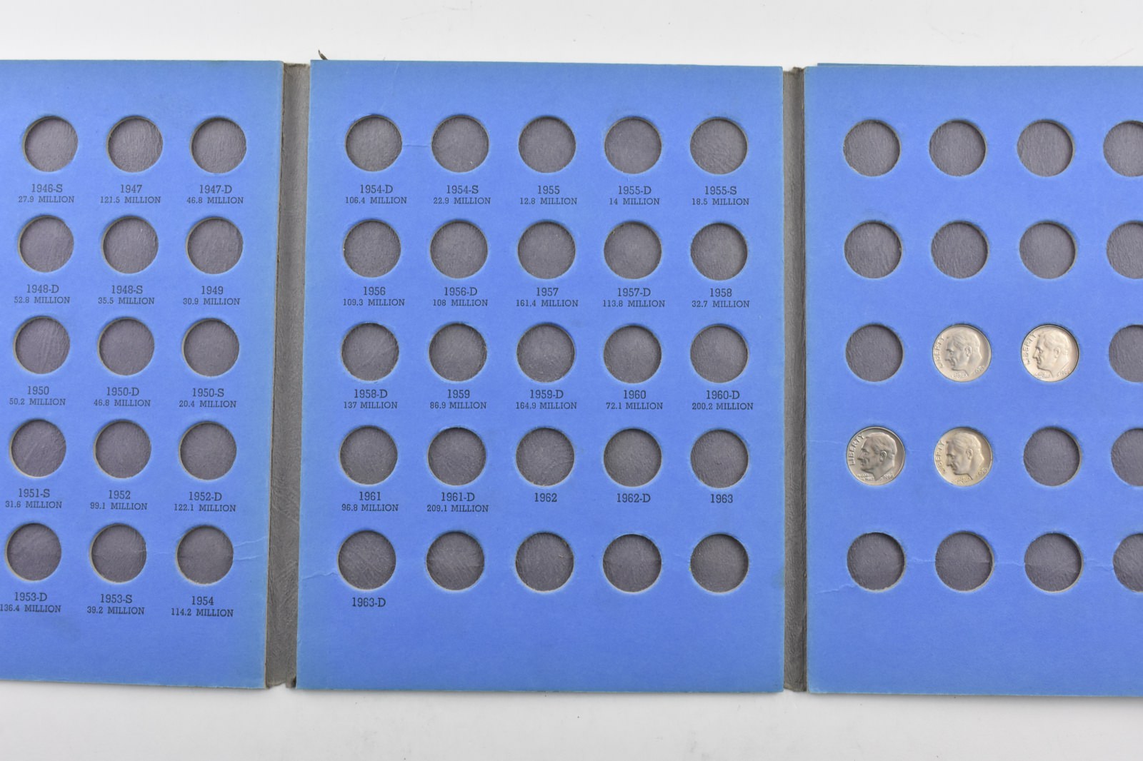 1965-1969 Roosevelt Dime Collection Album Set | Property Room