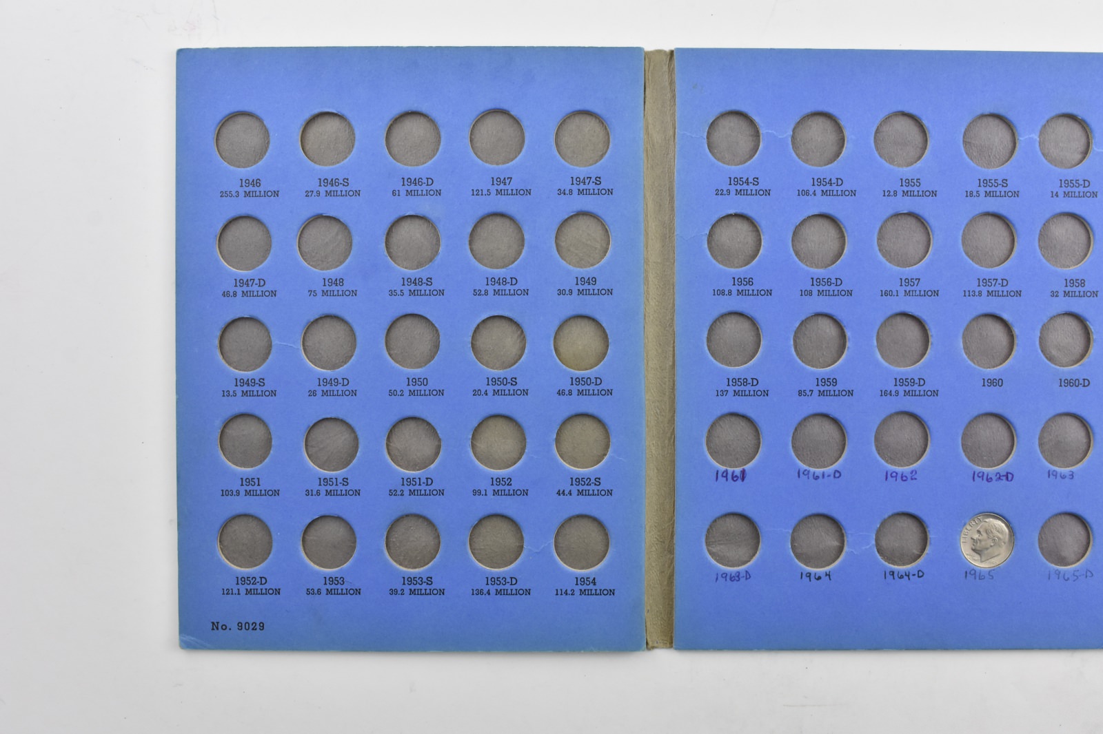 1965-1977 Roosevelt Dime Collection Album Set | Property Room