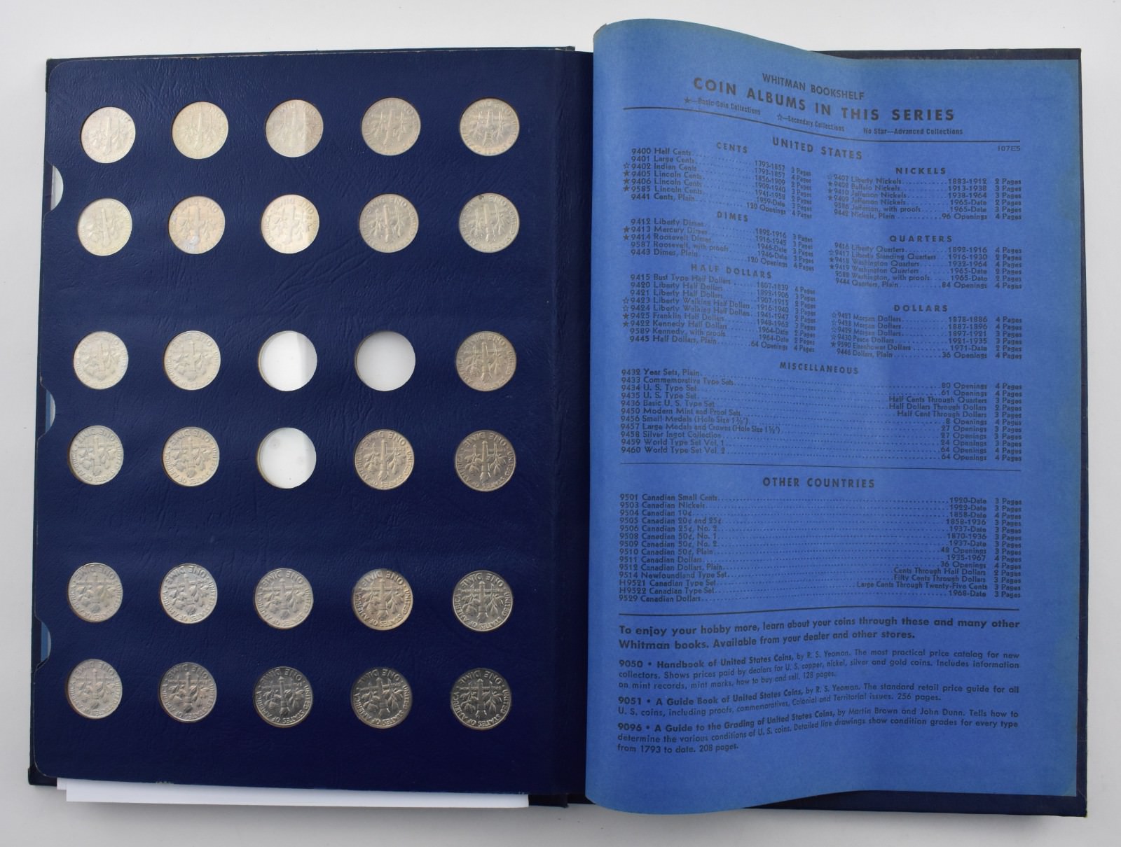 1965-1987 Roosevelt Dime Collection Album Set | Property Room
