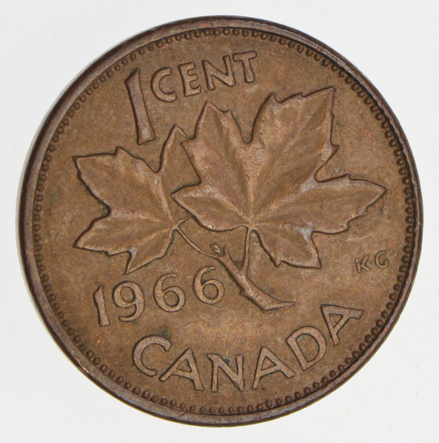 1966 Canada 1 Cent Reduced S H Property Room