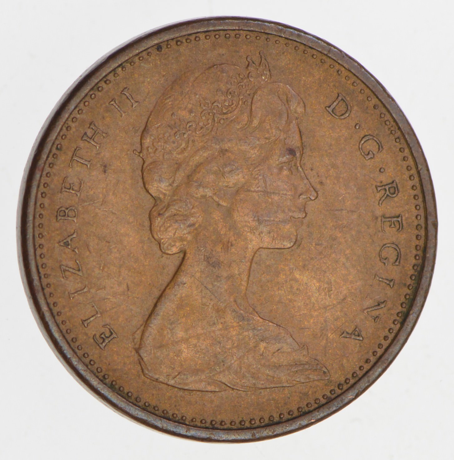 1966 Canada 1 Cent Reduced S H Property Room