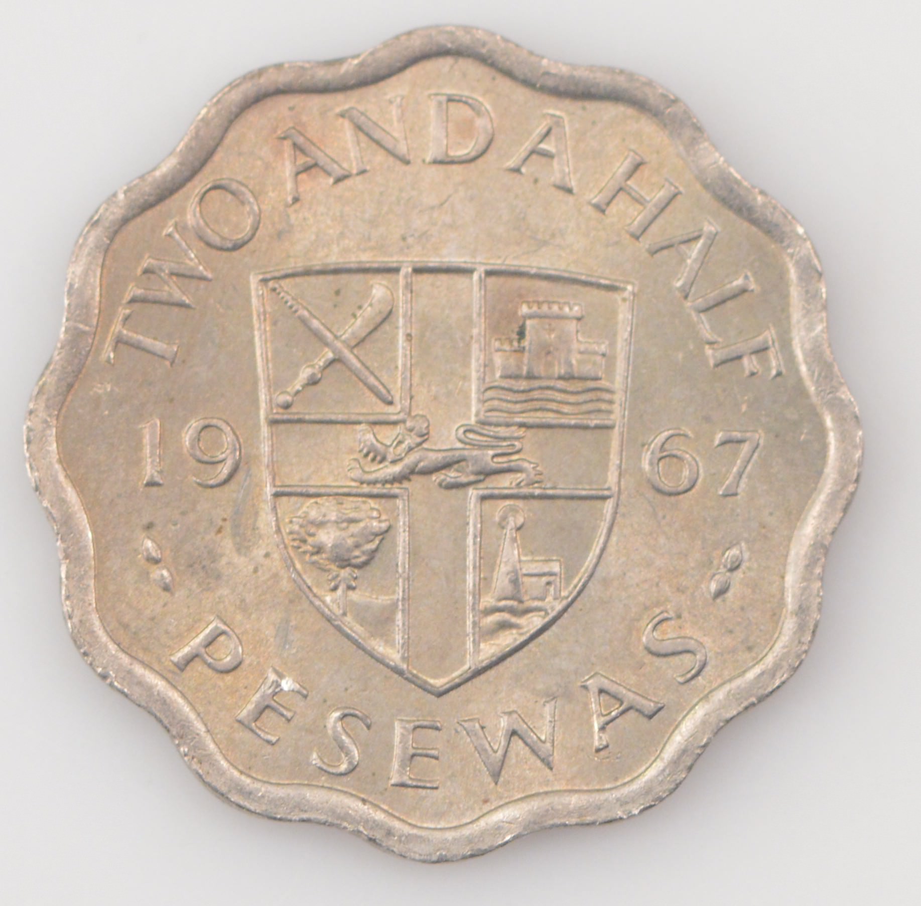 1967 Ghana 2 1/2 Pesewas | Property Room
