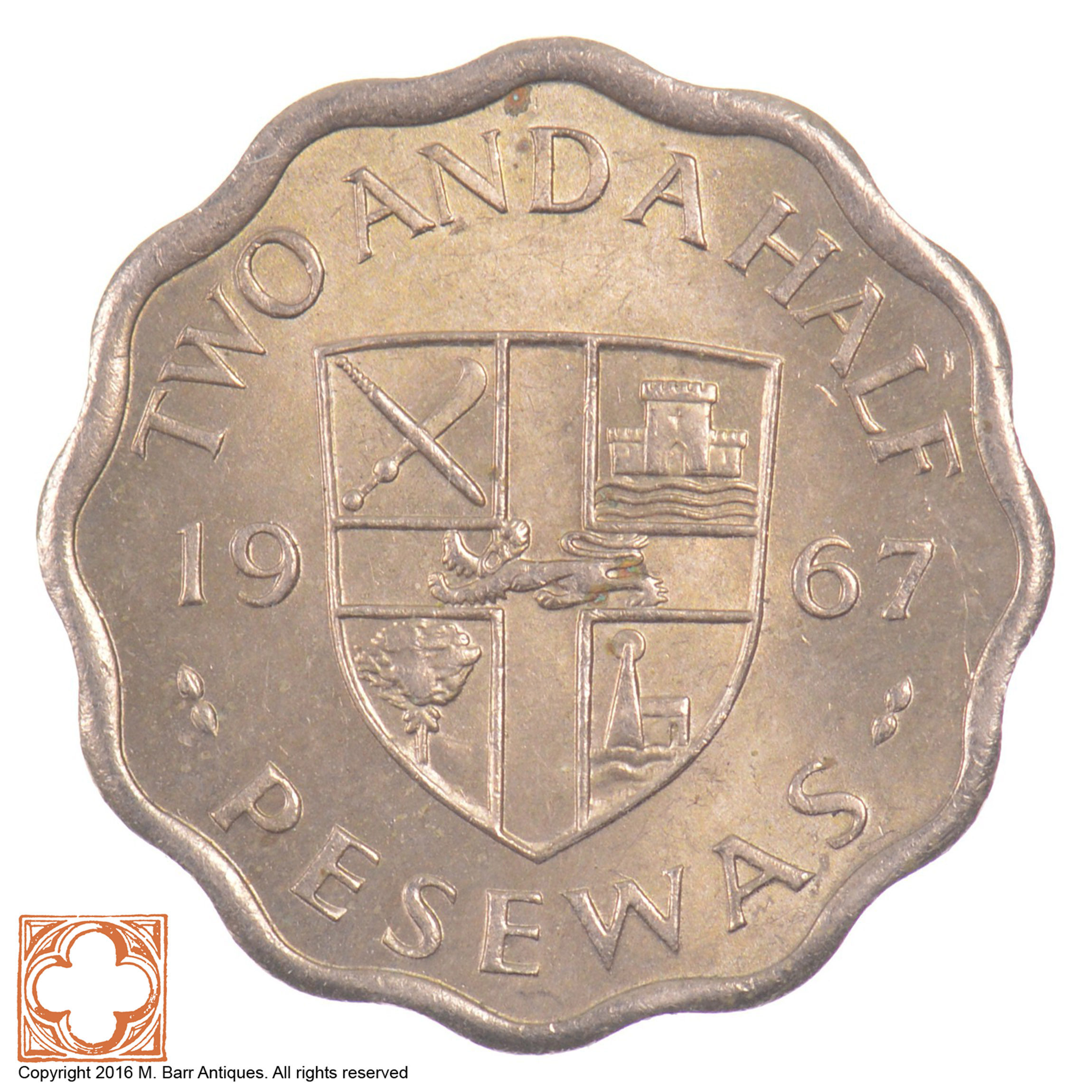 1967 Ghana 2 1/2 Pesewas | Property Room
