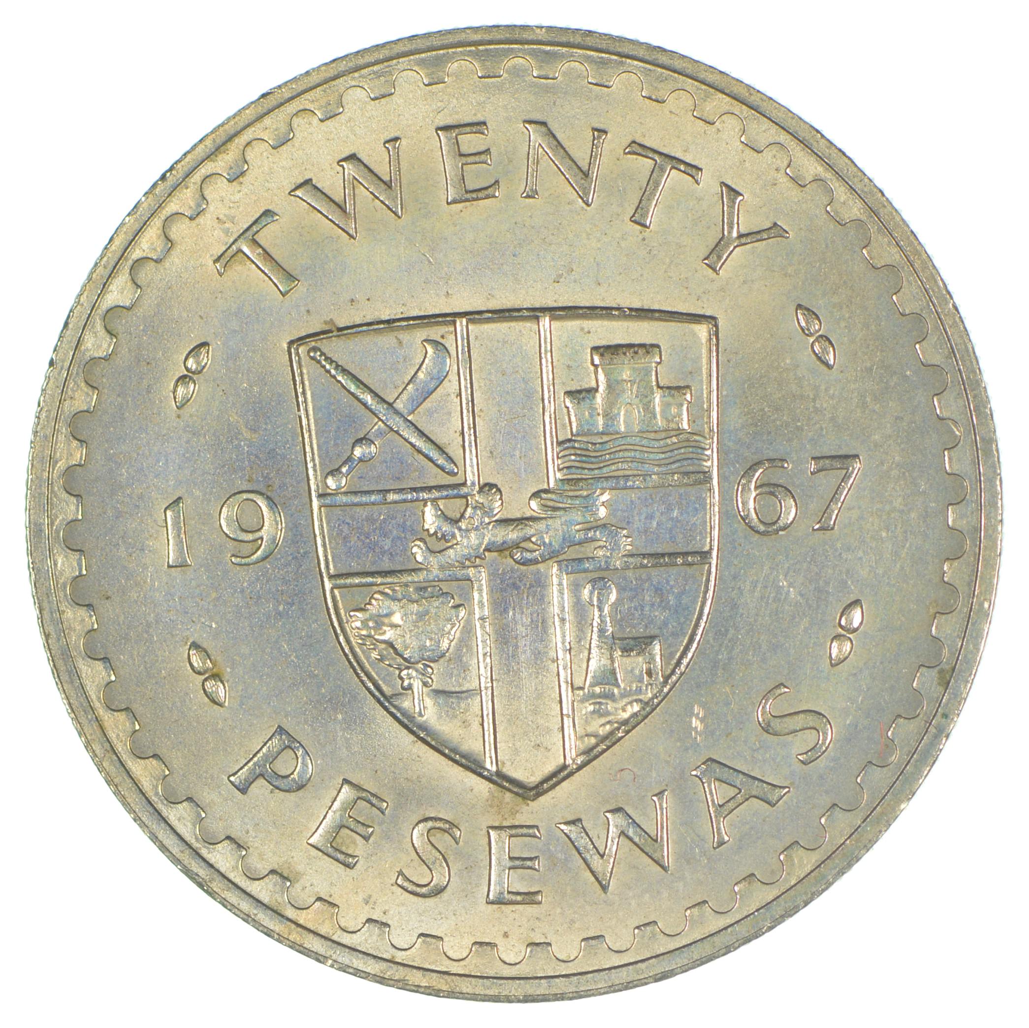 1967 Ghana 20 Pesewas | Property Room