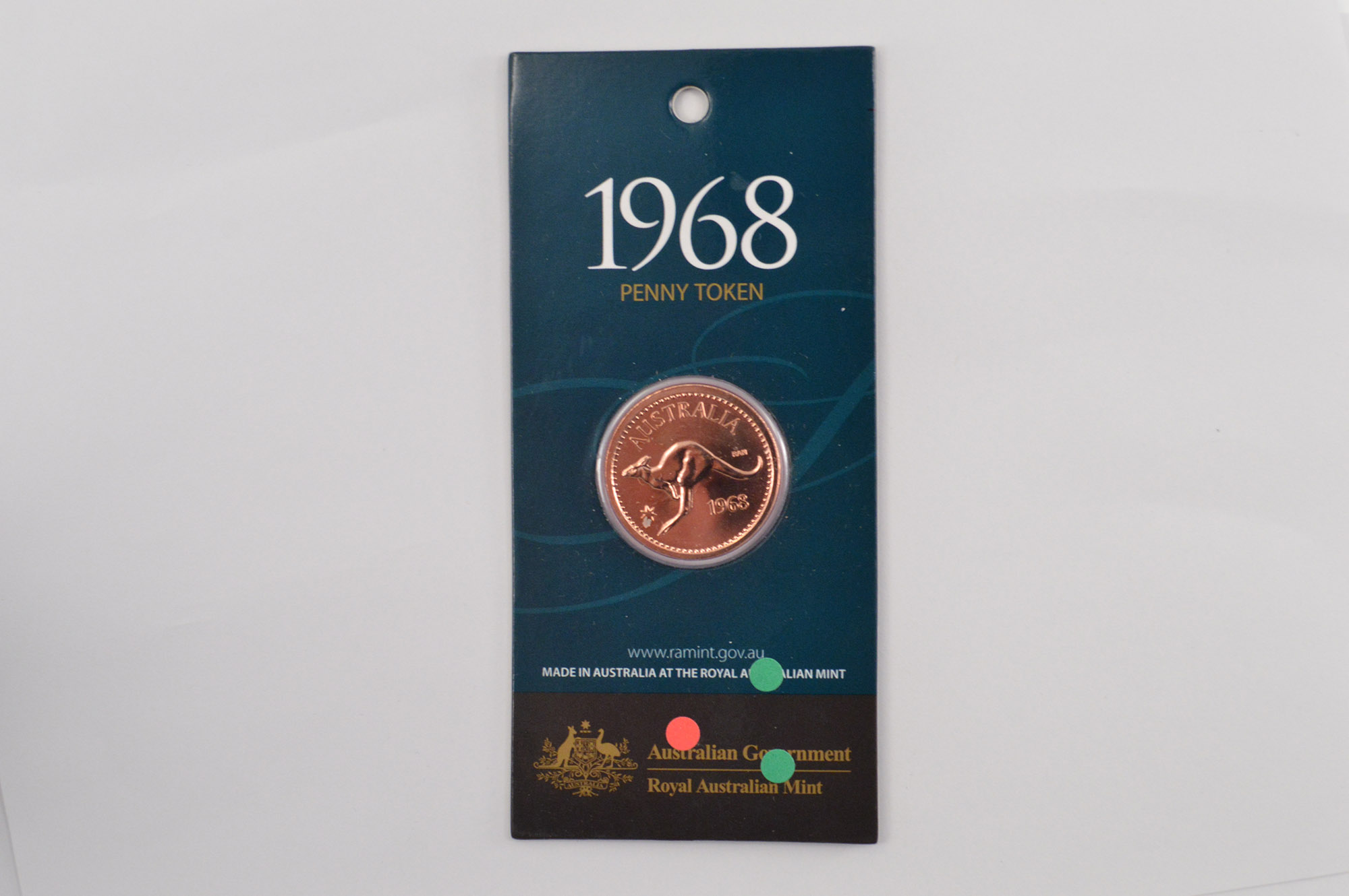 1968 Australia Penny Token, Royal Australian Mint | Property Room