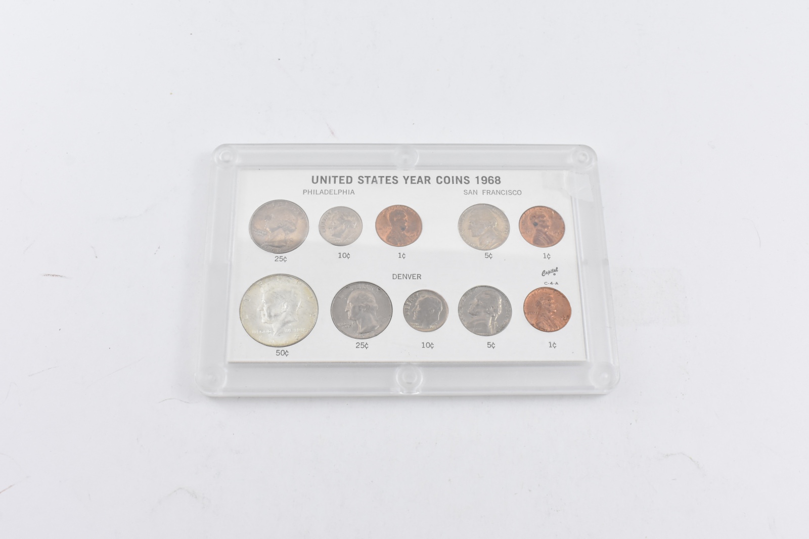 1968 Untied States Type Set Coin Collection - Great Display | Property Room