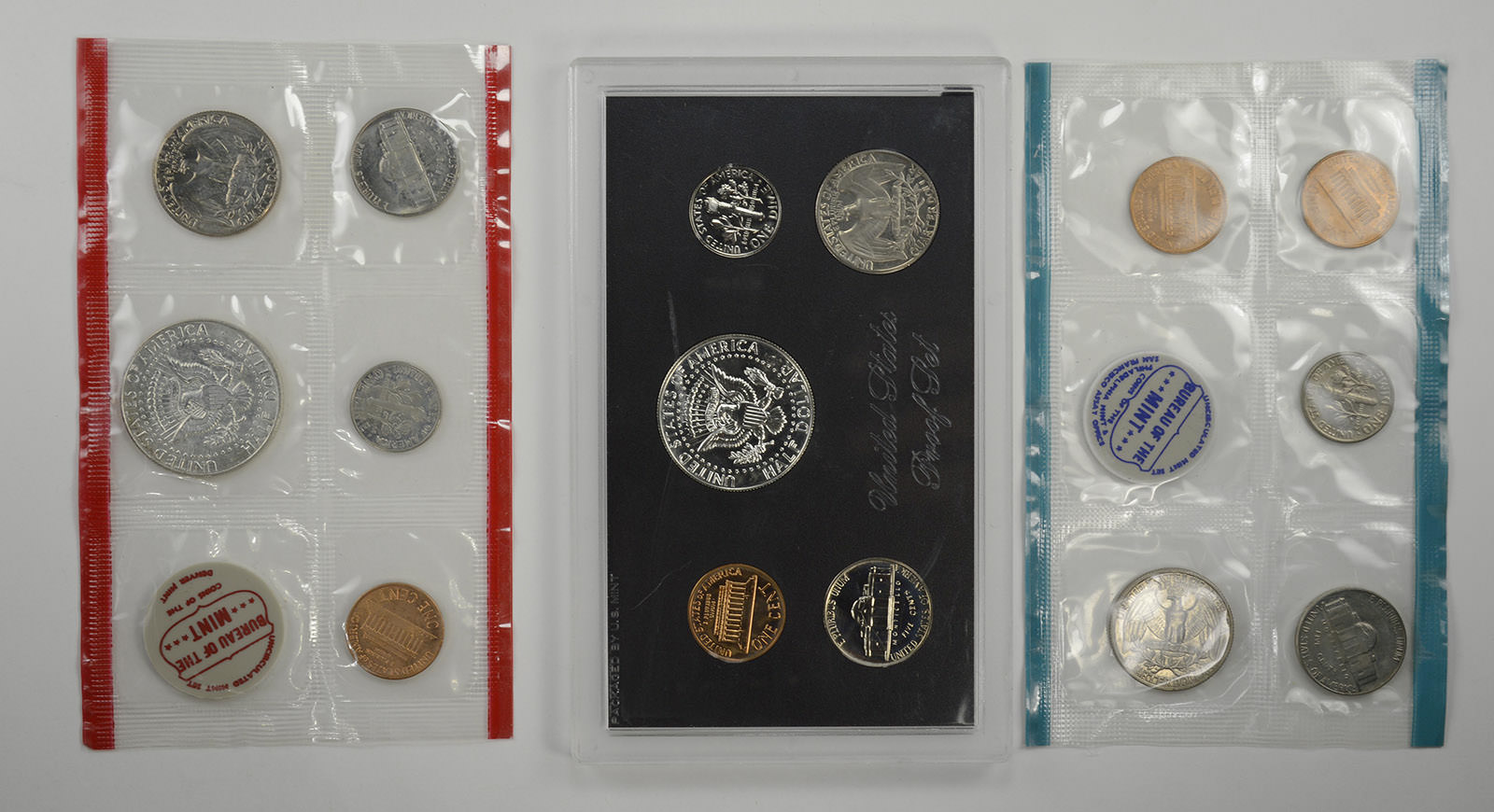 1968 US Proof & Mint Sets - Coin Collection Bundle - 2 Sets - 1 Price ...