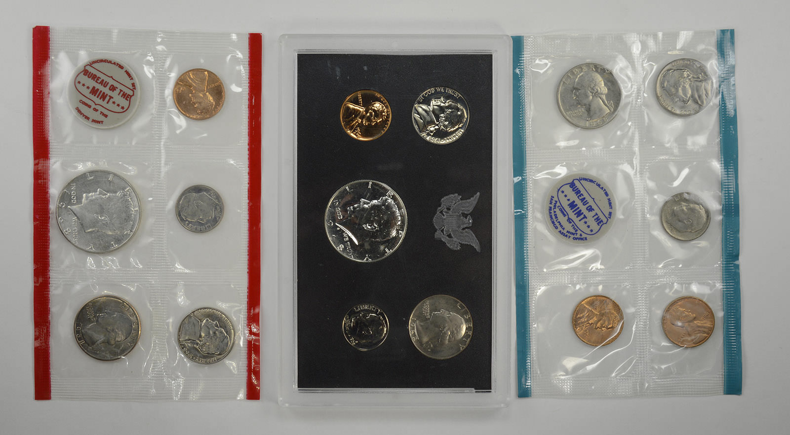 1968 US Proof & Mint Sets - Coin Collection Bundle - 2 Sets - 1 Price ...