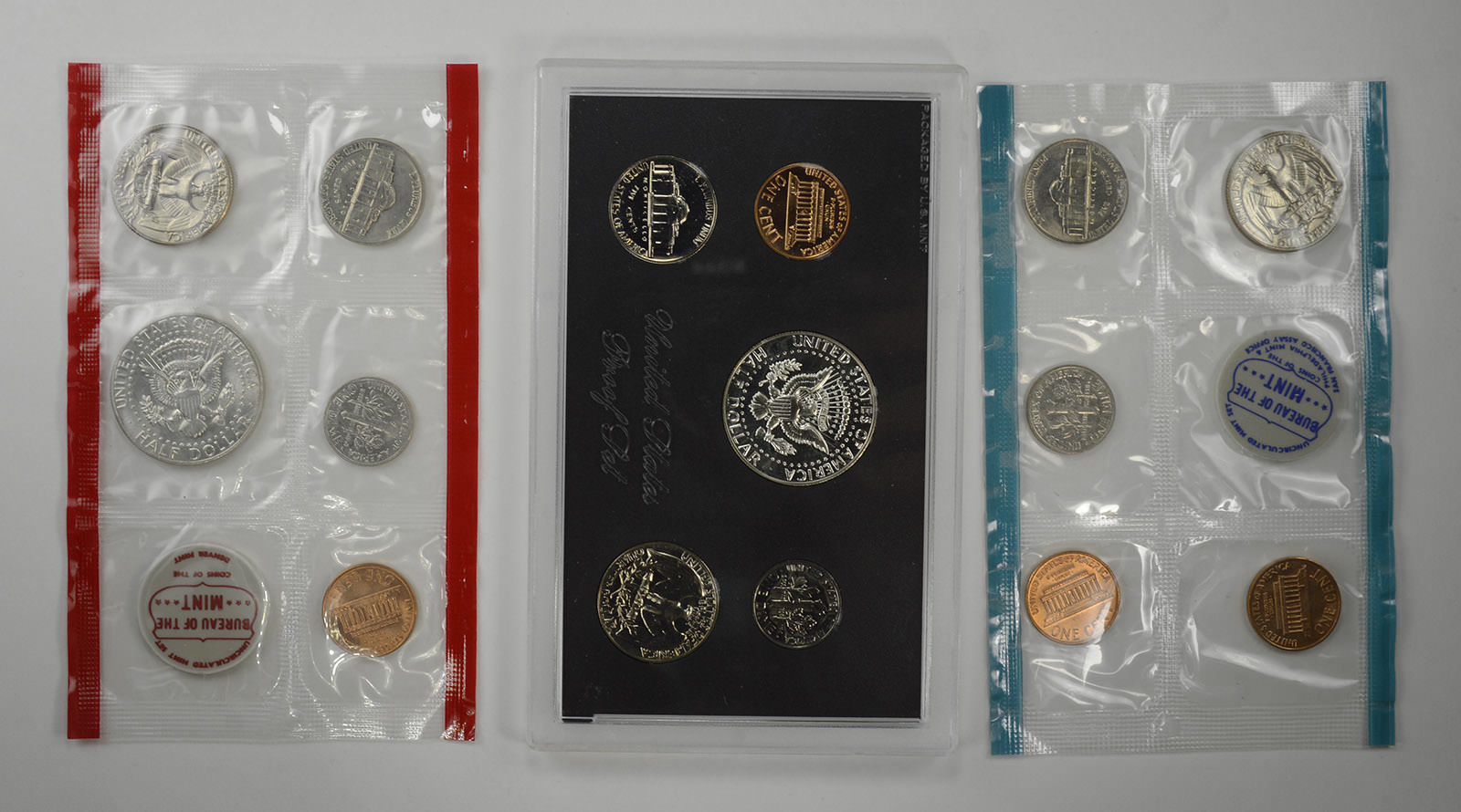 1969 US Proof & Mint Sets - Coin Collection Bundle - 2 Sets - 1 Price ...