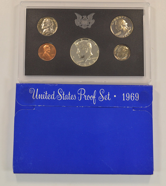 1969-S Proof Set with 40% Silver Kennedy Half Dollar | Property Room