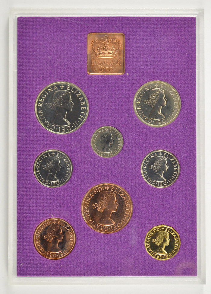 1970 Coinage Of Great Britain And Northern Ireland 8 Coin Proof Set | Property Room
