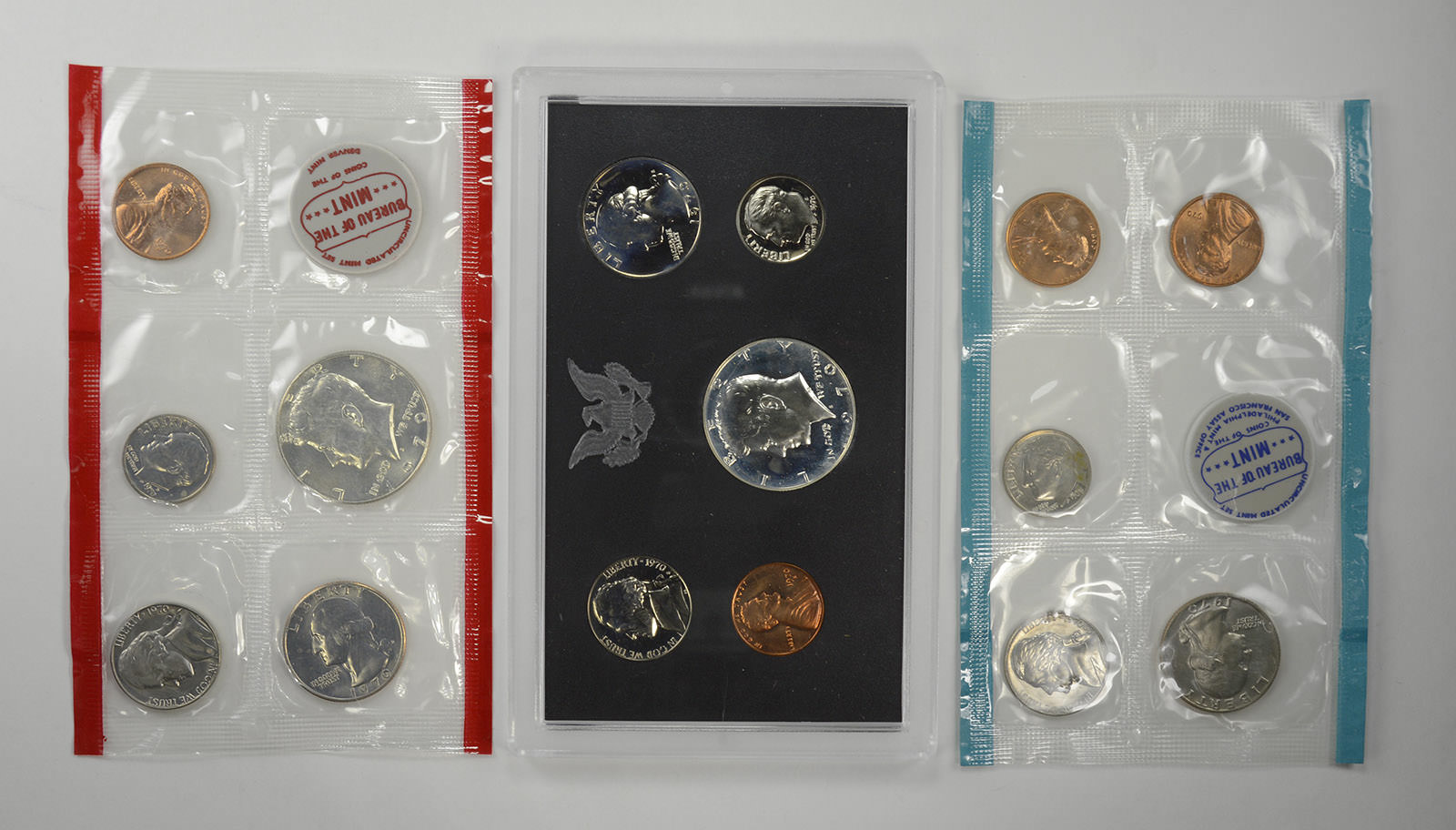 1970 US Proof & Mint Sets - Coin Collection Bundle - 2 Sets - 1 Price ...