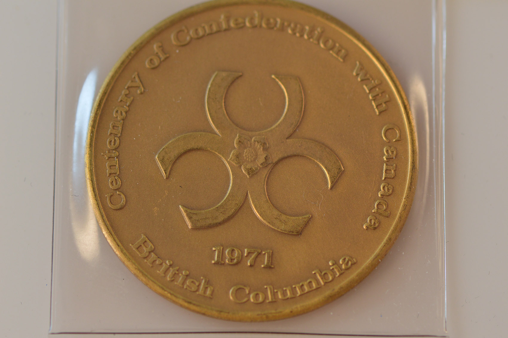 1971 British Columbia Centennial Commemorative Medallion | Property Room