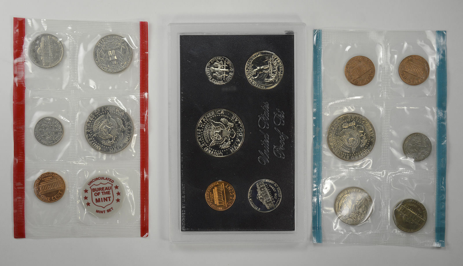 1971 US Proof & Mint Sets - Coin Collection Bundle - 2 Sets - 1 Price ...